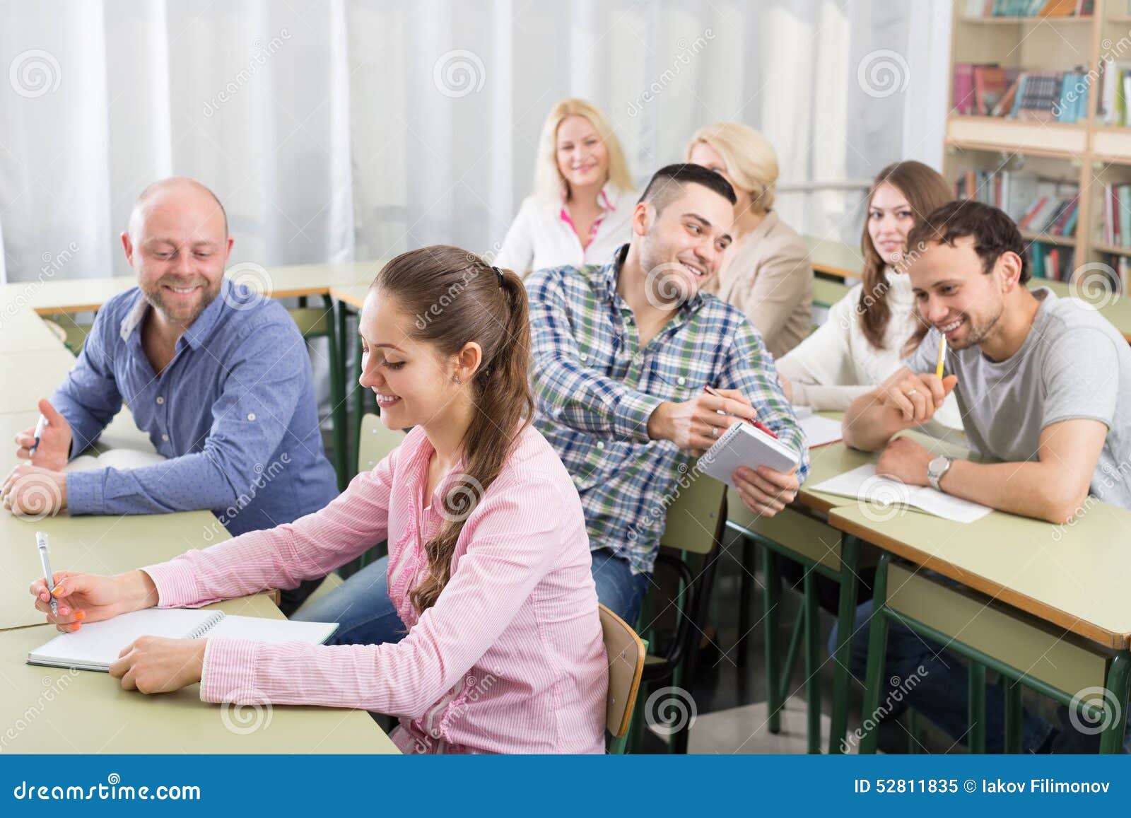 Professionals Taking Notes at Training Session Stock Image - Image of ...