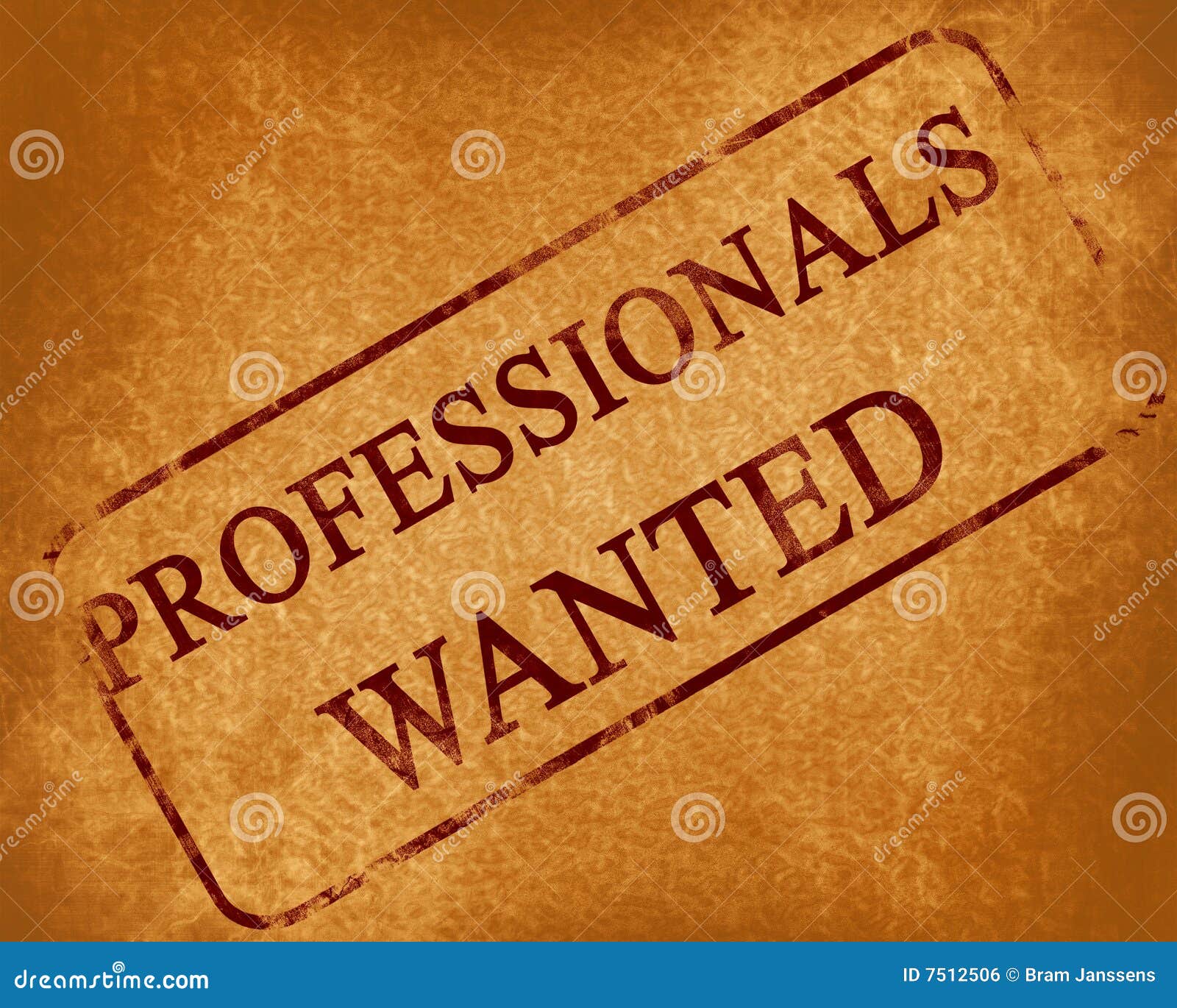 Professionals wanted stock illustration. Illustration of needed - 7512506