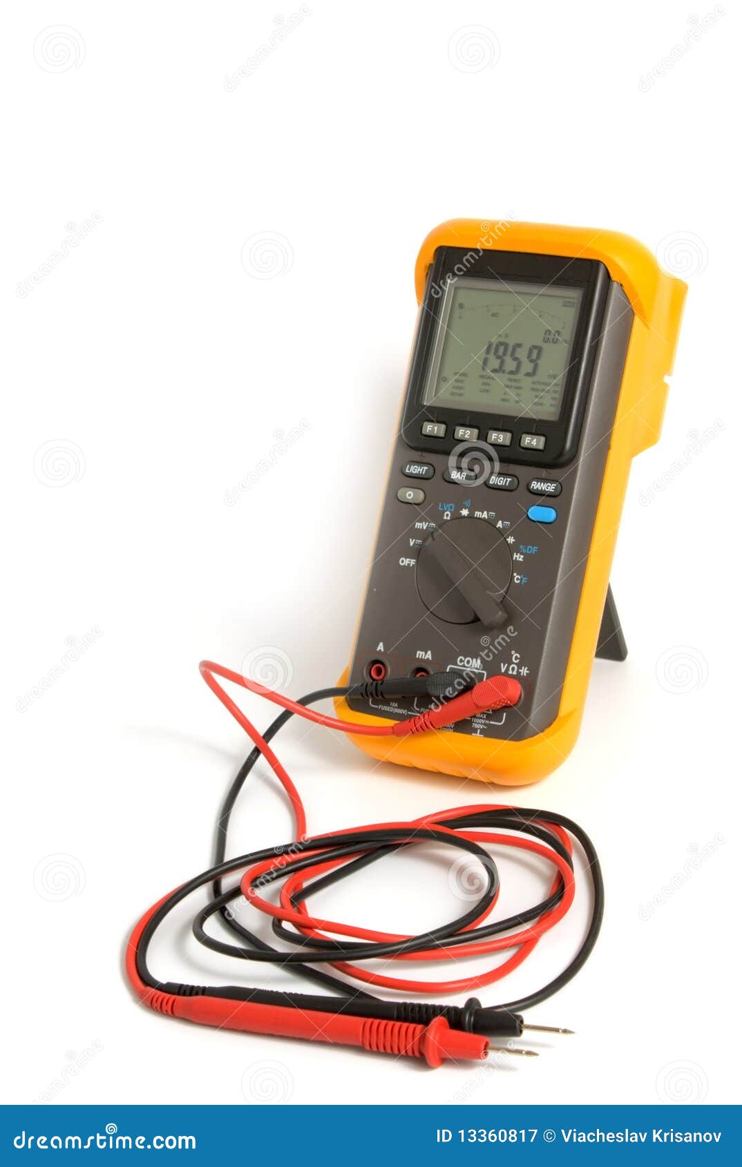 Professionele Digitale Multimeter Stock Afbeelding - Image of meting ...