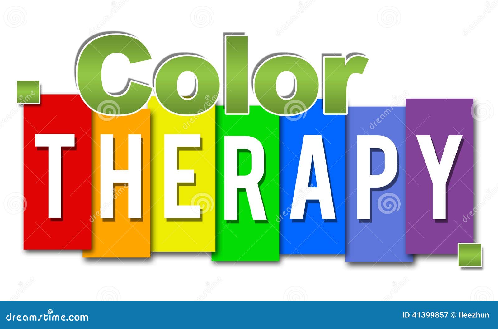 Professionele Kleurrijk Van De Kleurentherapie Stock Illustratie ...