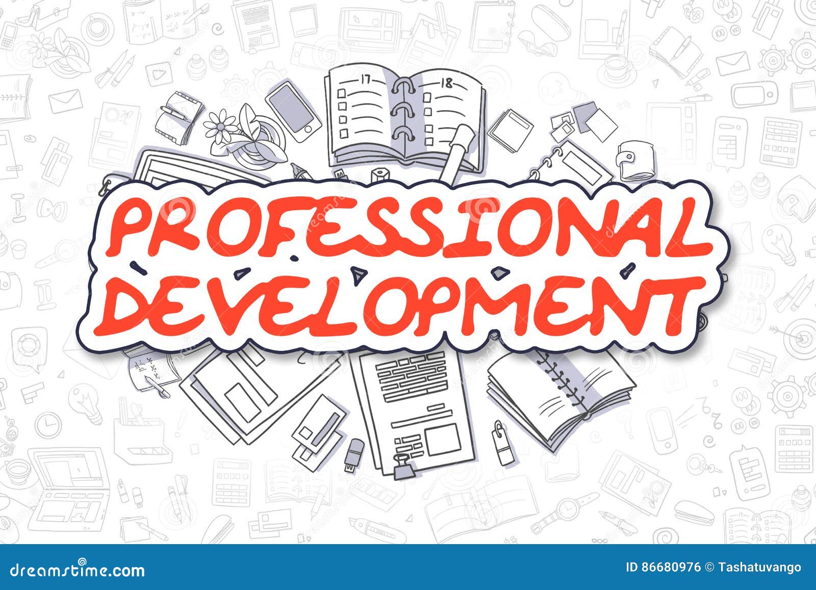 Professionele Ontwikkeling - Bedrijfsconcept Stock Illustratie ...