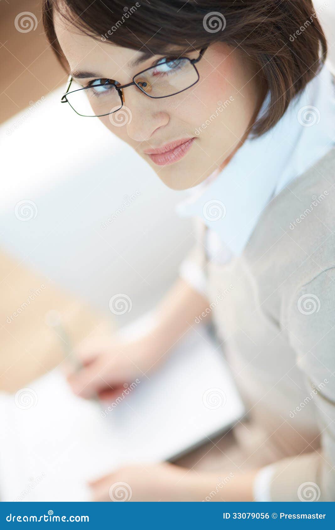 Professionele psychiater stock foto. Image of blik, zicht - 33079056