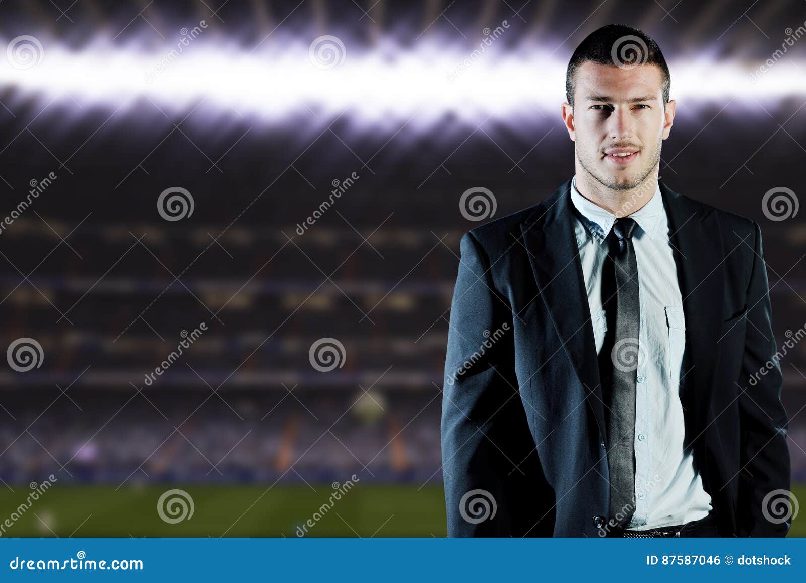 Professionele Sportmanager En Bus Stock Foto - Image of zaken, mannetje ...