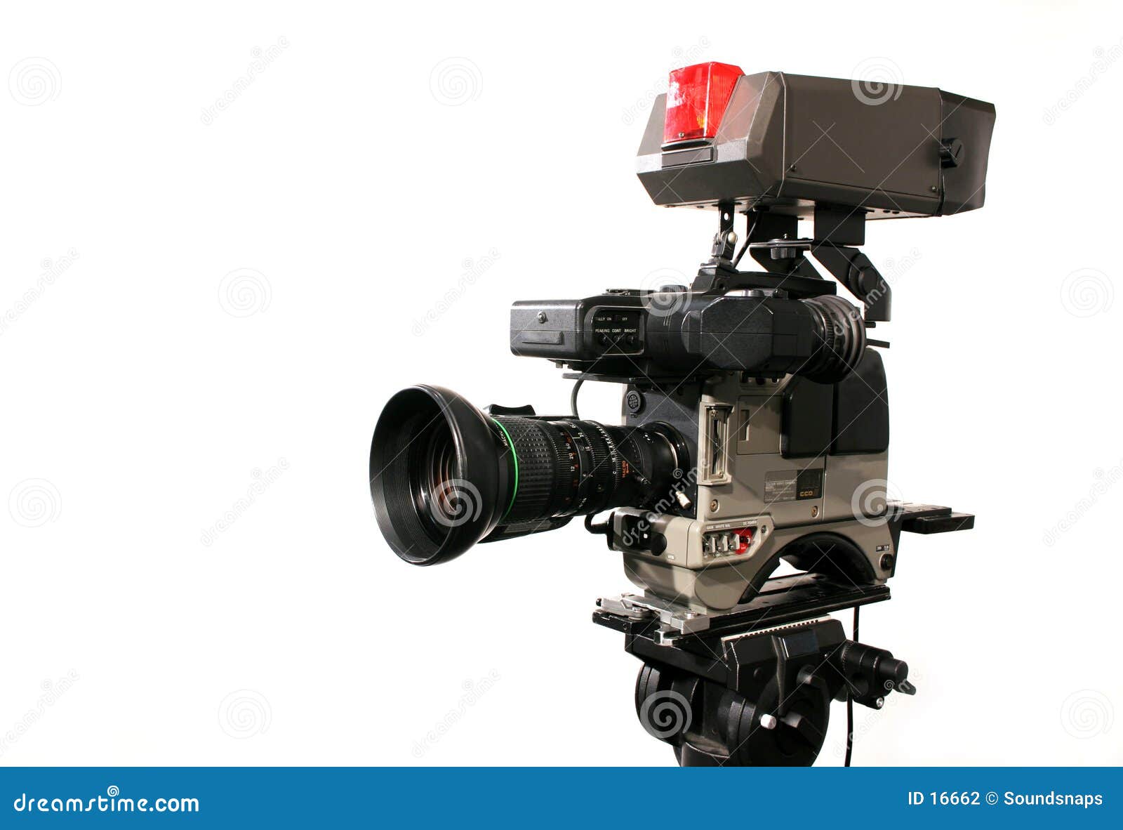 Professionele Videocamera stock foto. Image of media, monitor - 16662