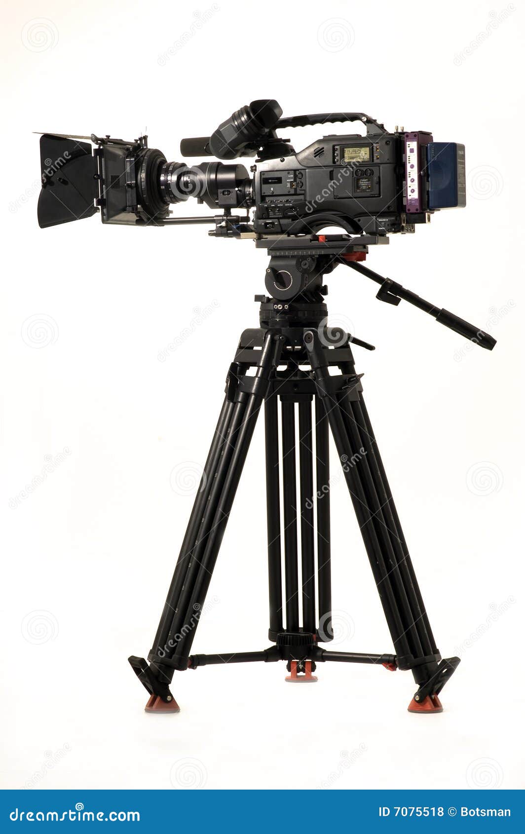 Professionelle Digitale Videokamera. Stockfoto - Bild von arbeit, lampe ...