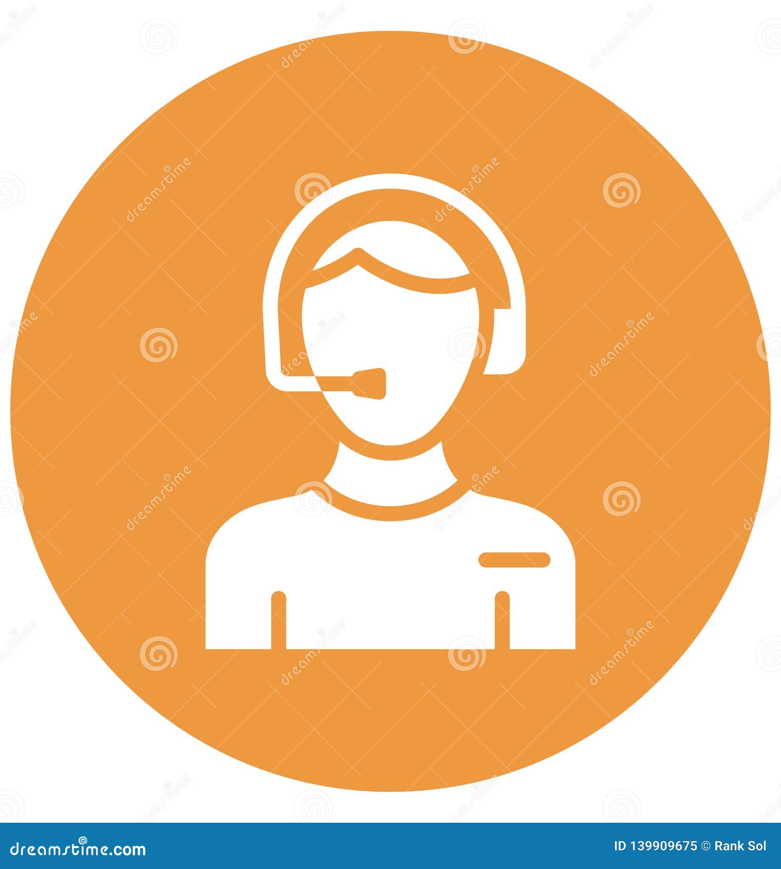 Customer Representative Vector Icon Which Can Easily Modify or ...