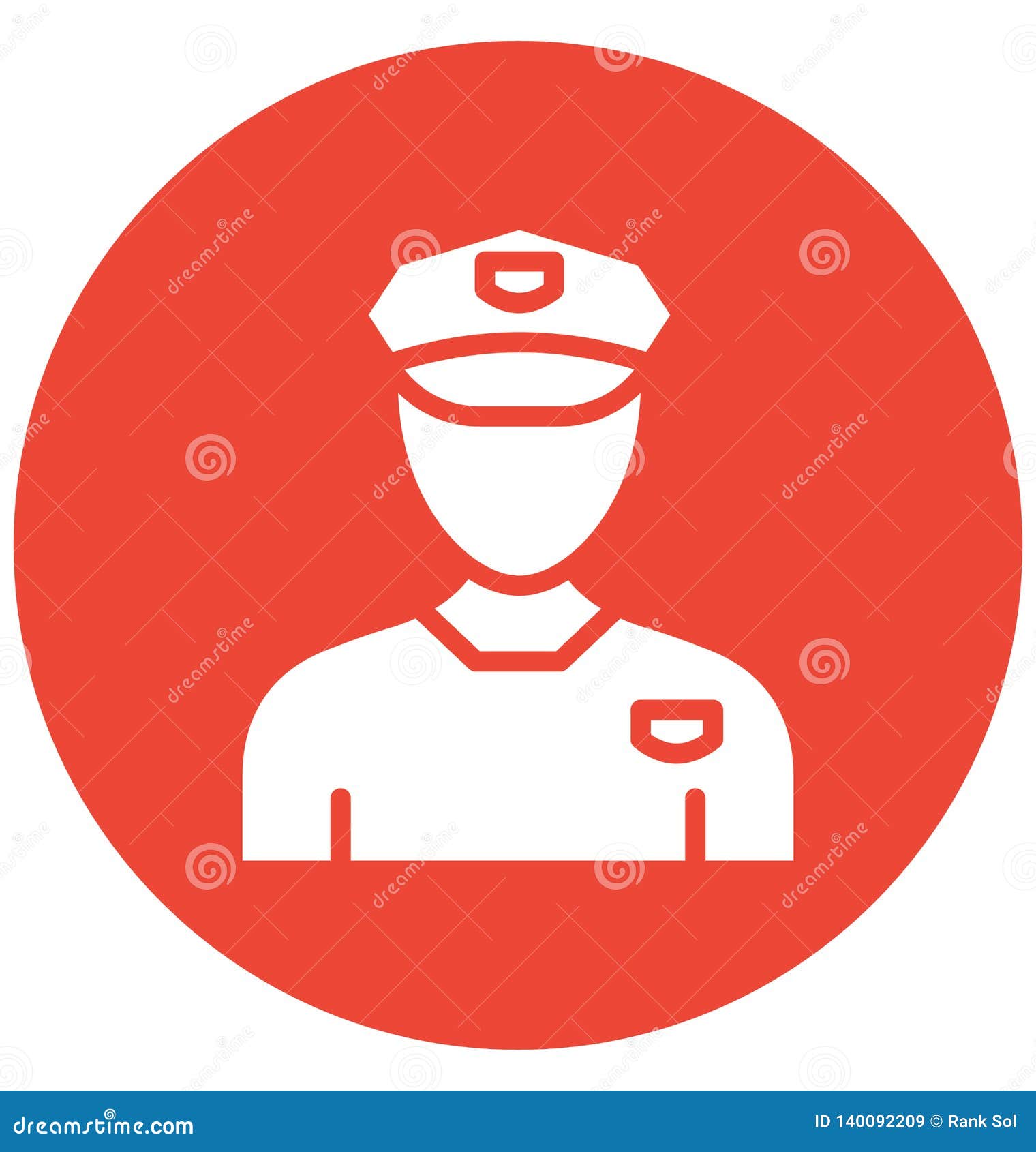 Sergeant Vector Icon Which Can Easily Modify or Edit Stock Vector ...