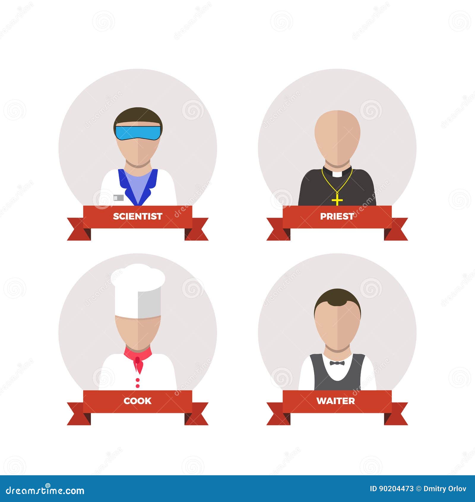 Professions flat icon set stock illustration. Illustration of template ... Professions flat icon set stock illustration. Illustration of template ...