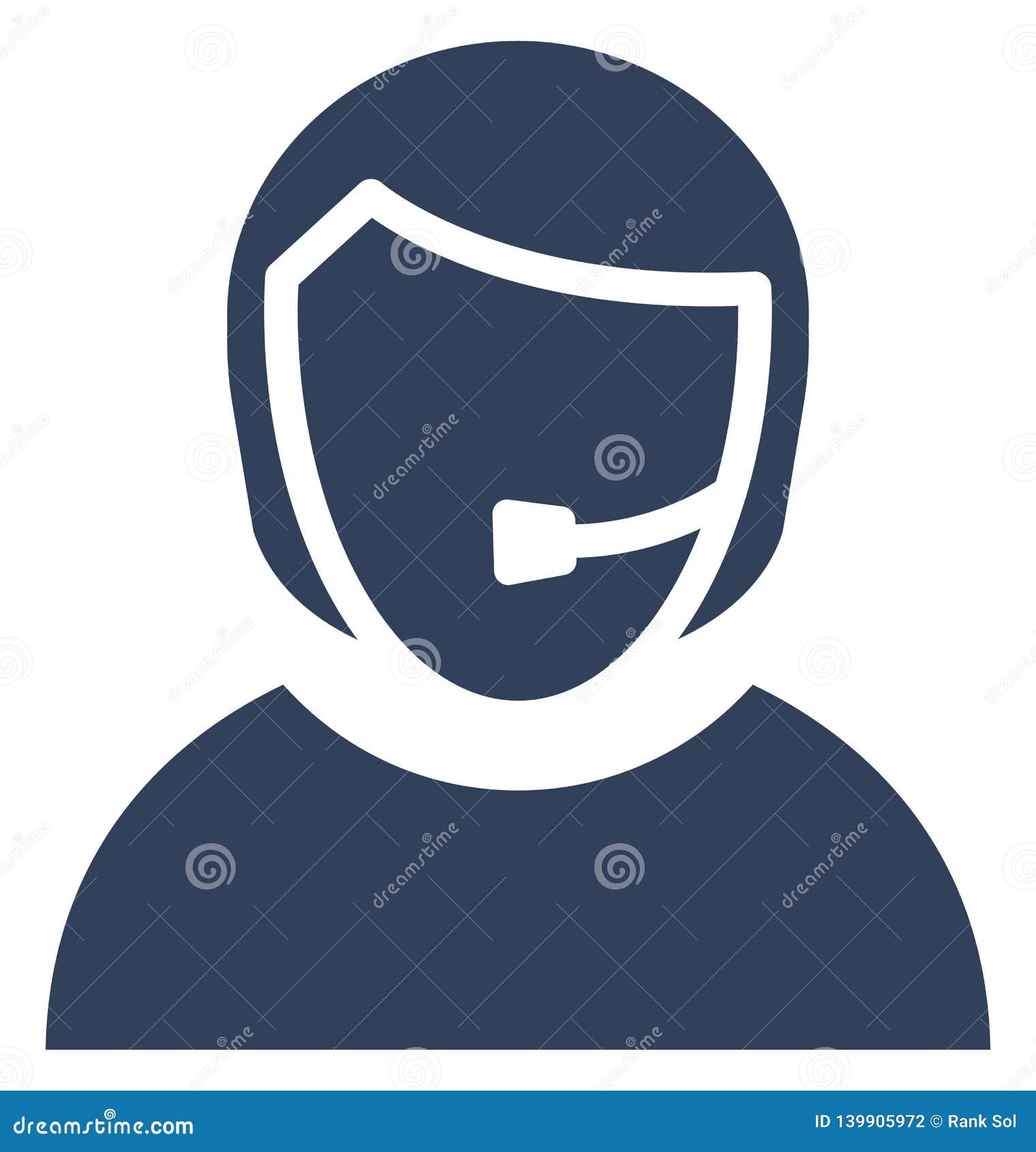 Customer Representative Vector Icon Which Can Easily Modify or Edit ...
