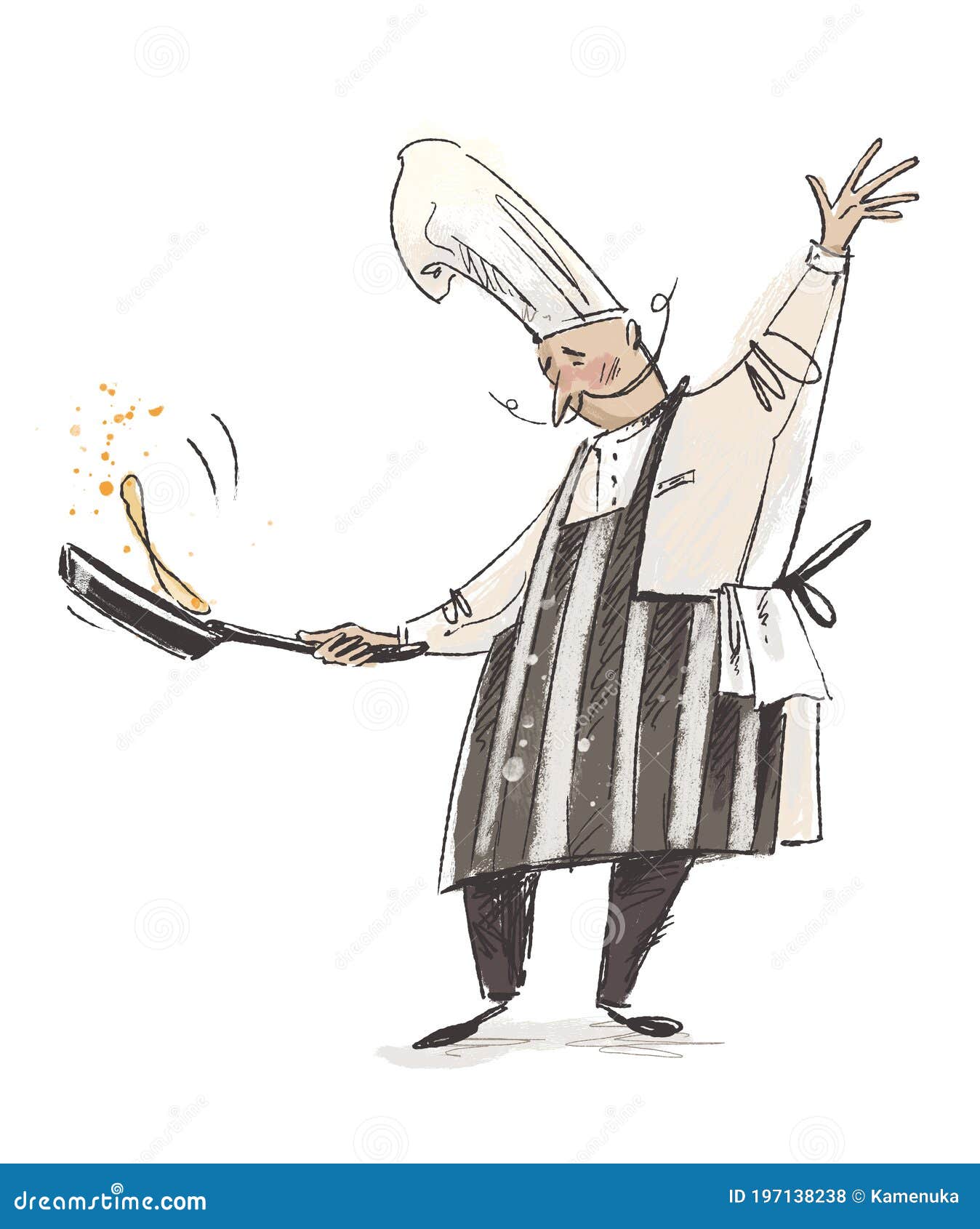 Crepes Making Stock Illustrations – 73 Crepes Making Stock ...