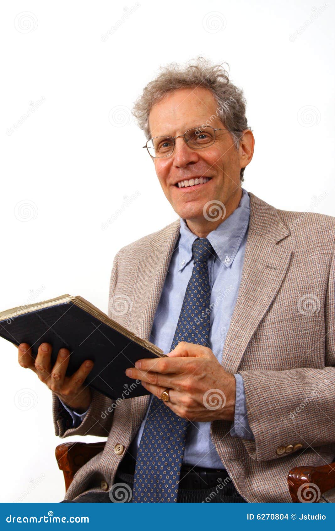 Professor stock photo. Image of glasses, explaining, reading - 6270804