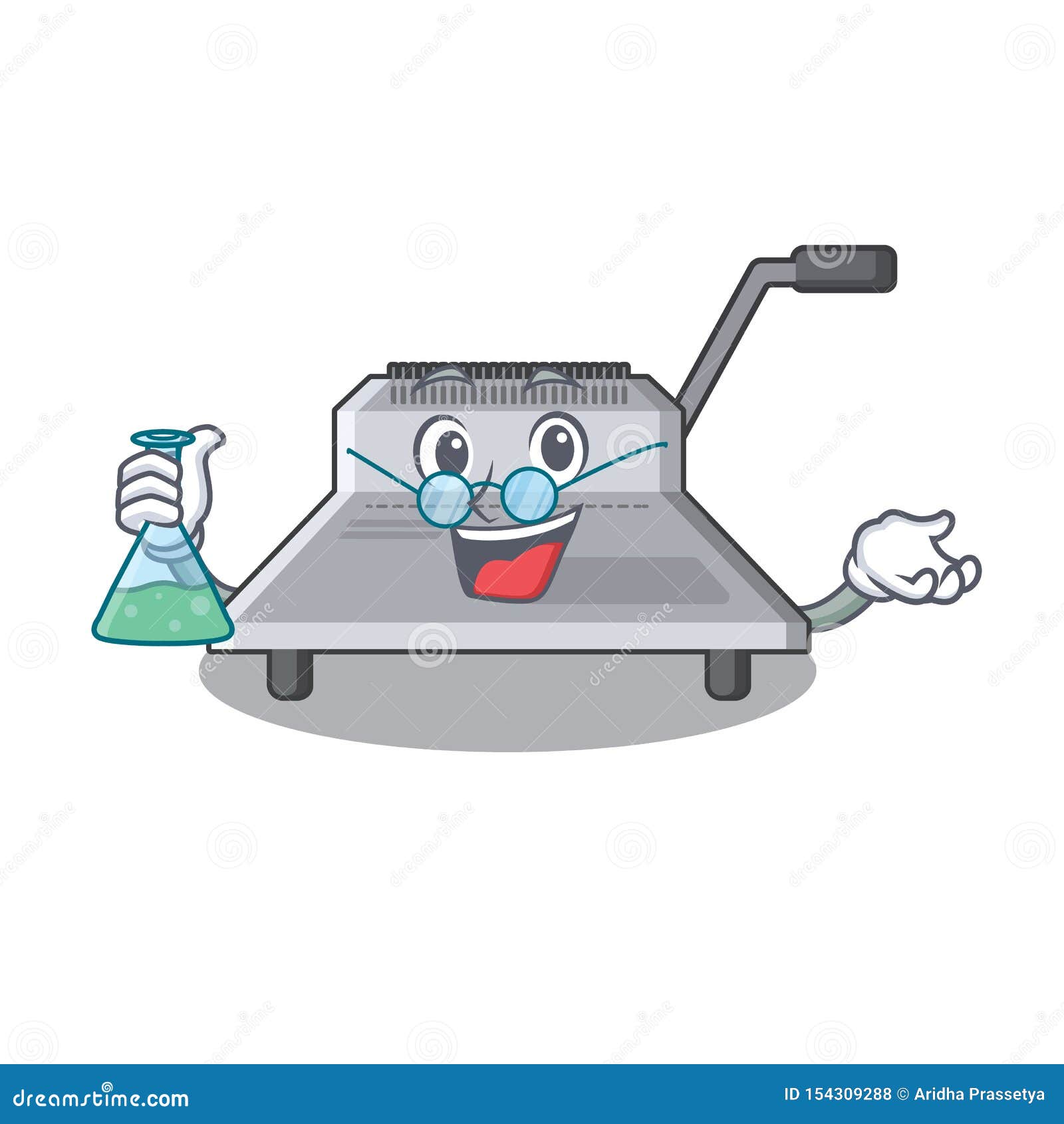 Professor Binding Machine in the Cartoon Shape Stock Vector ...