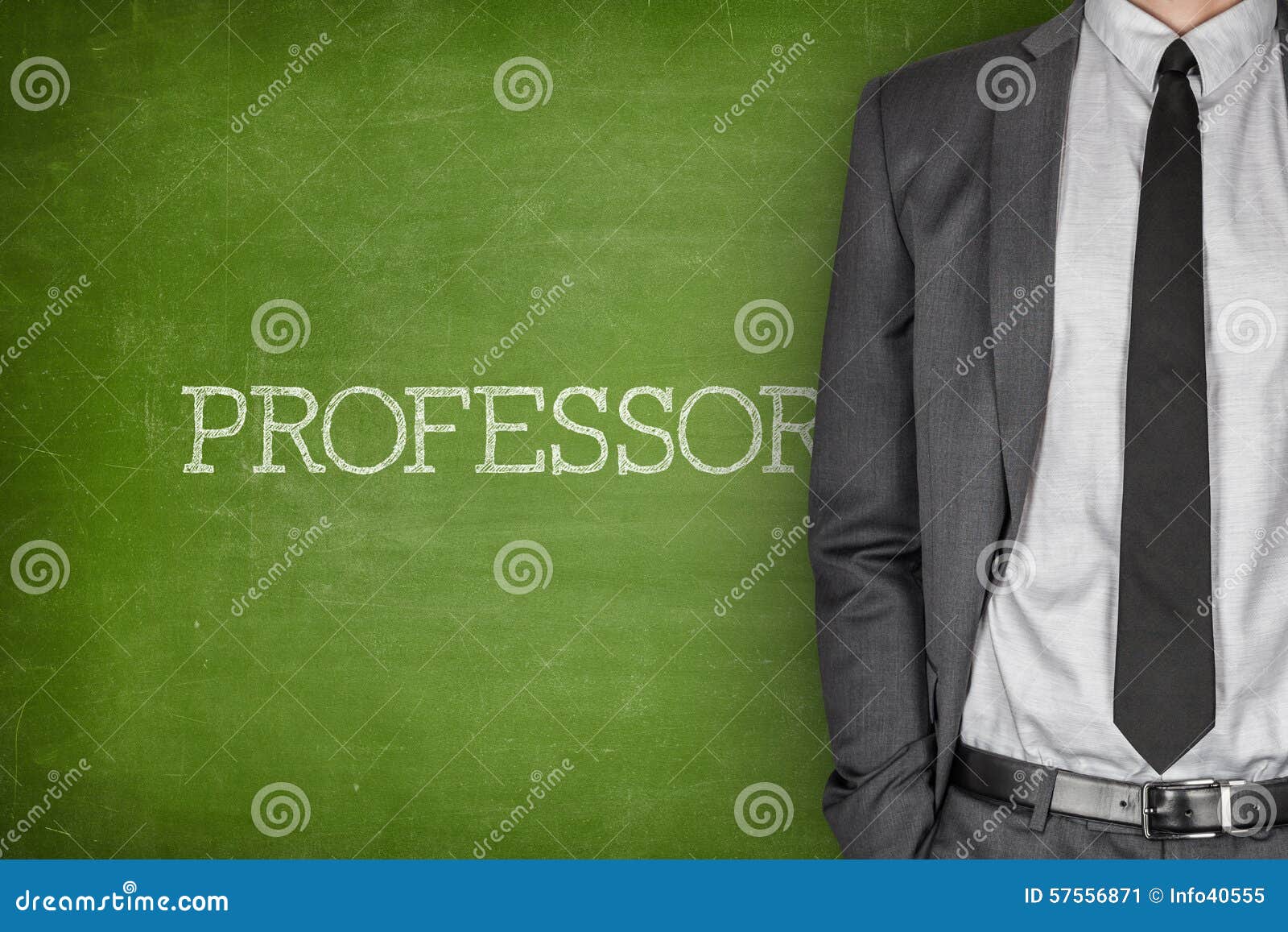 Professor on blackboard stock image. Image of certified - 57556871
