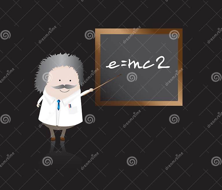 Professor with board stock vector. Illustration of character - 7896037