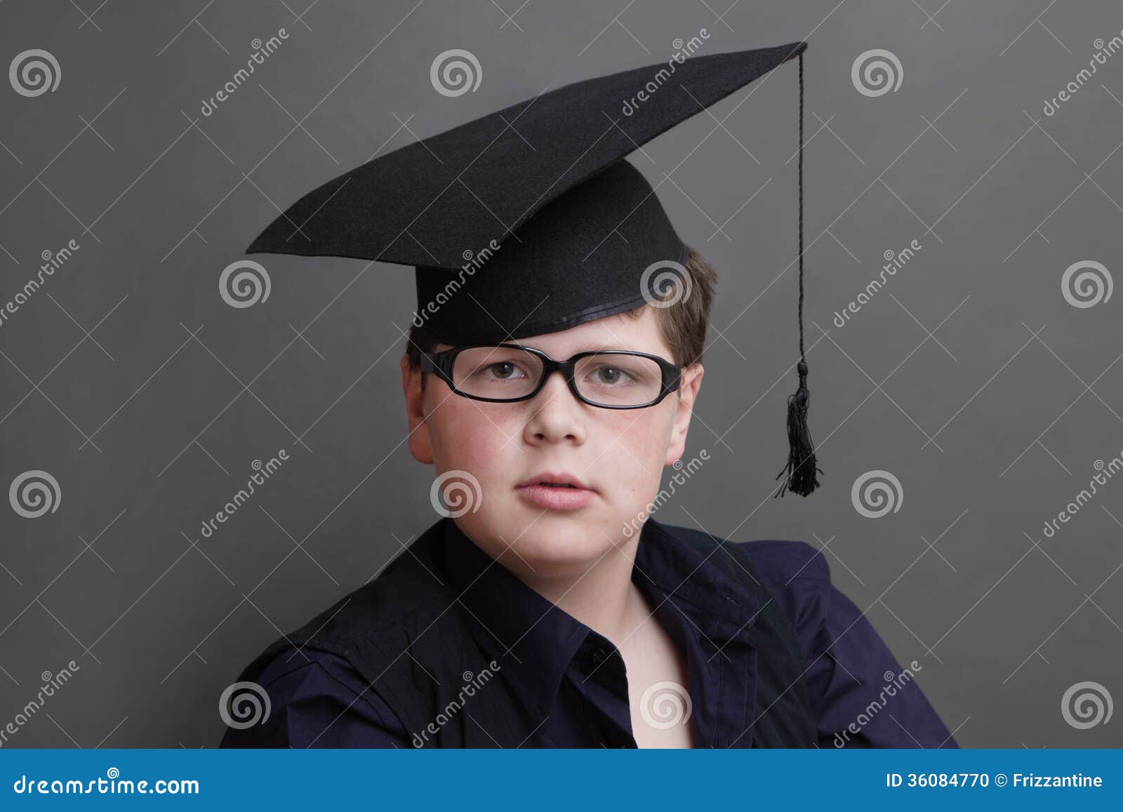 Professor Boy with Glasses and Hat Stock Photo - Image of bright ...