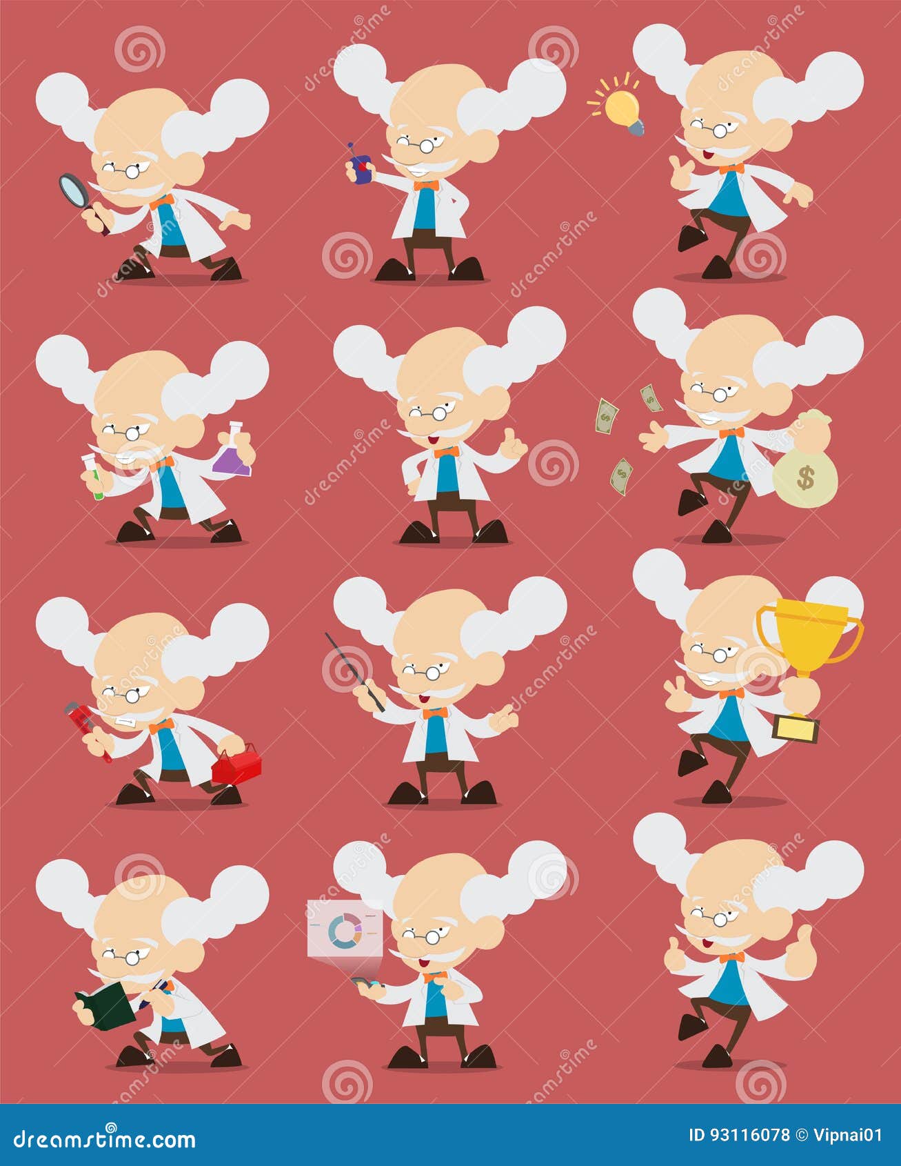 Professor stock vector. Illustration of instructor, stick - 93116078
