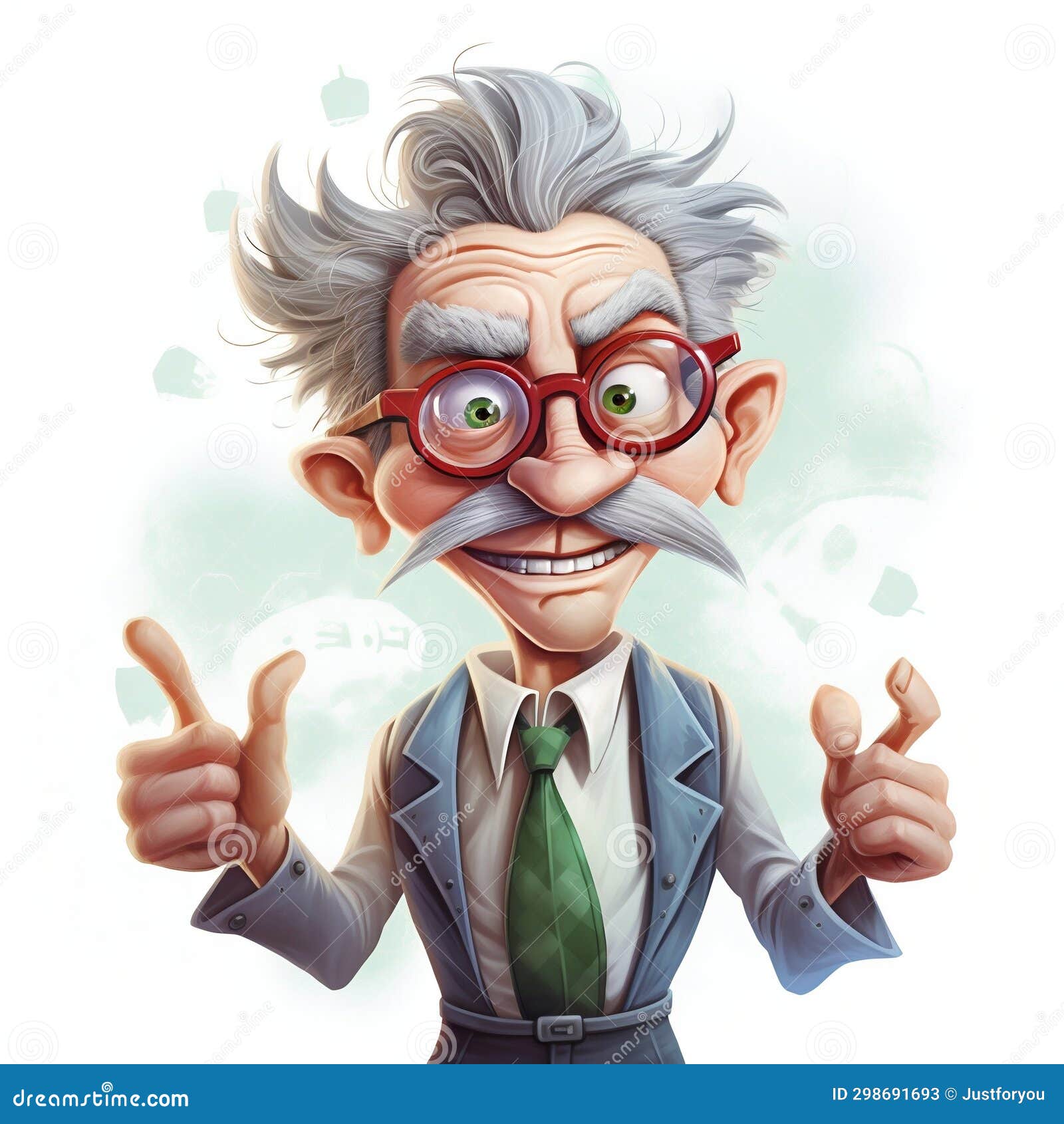 Professor Character Illustration in Dynamic Pose. Generative Ai Stock ...