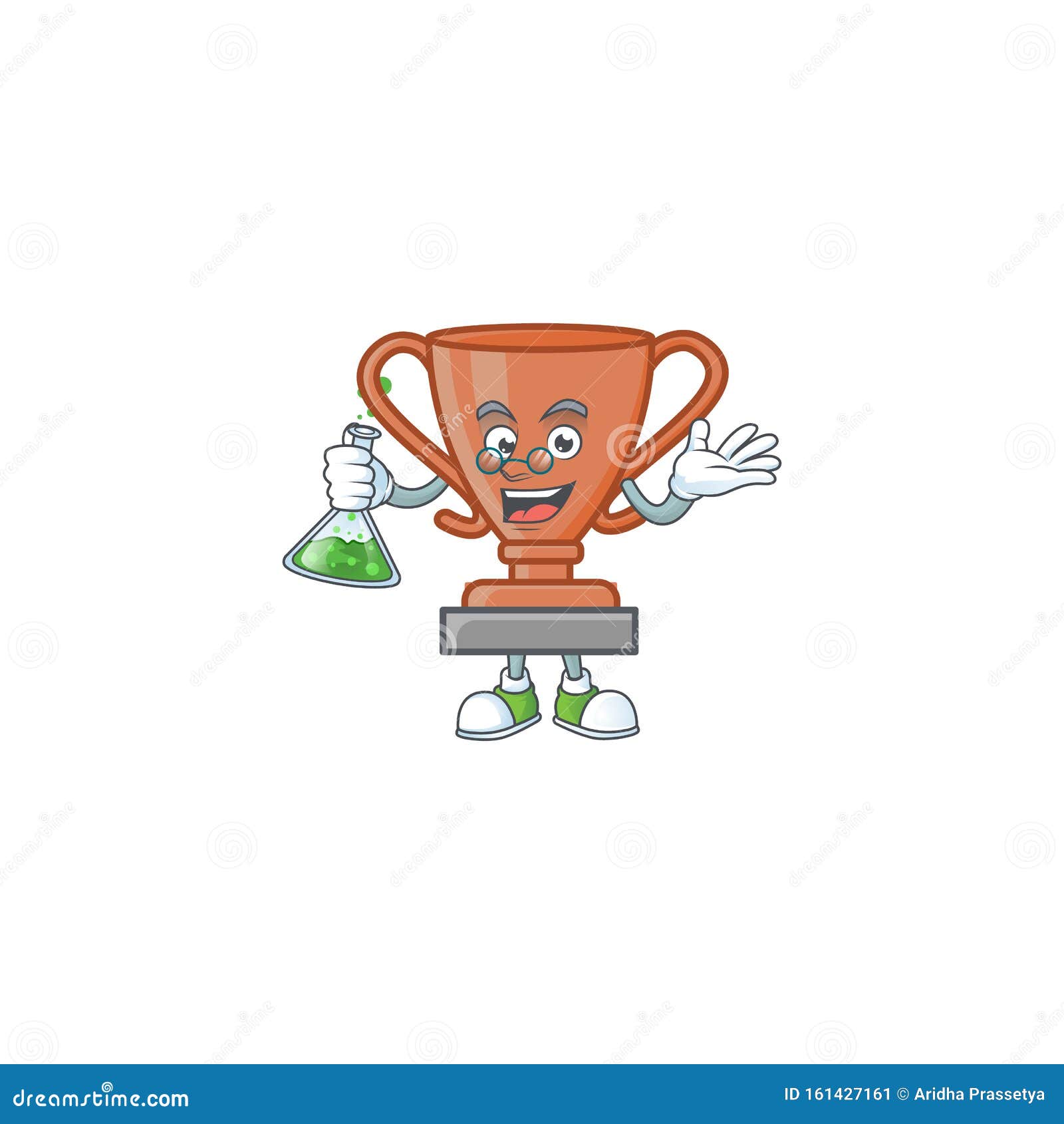 Professor Cup Bronze Trophy for Win Collection. Stock Vector ...
