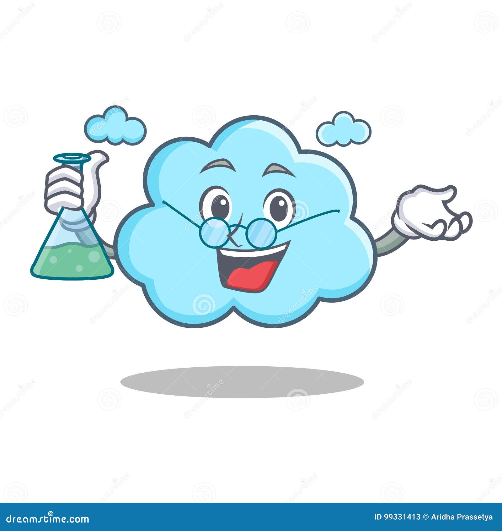 Professor Cute Cloud Character Cartoon Stock Vector - Illustration of ... Professor Cute Cloud Character Cartoon Stock Vector - Illustration of ...