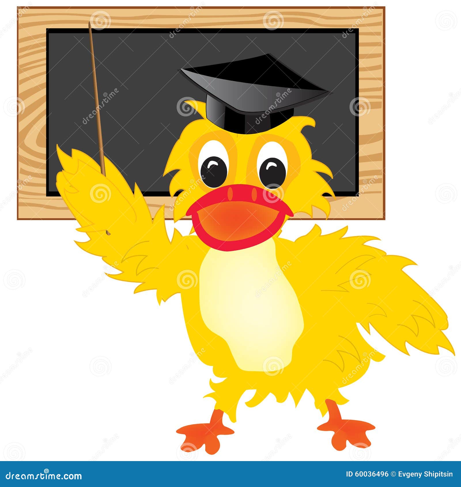 Professor do pato ilustração do vetor. Ilustração de esquema - 60036496