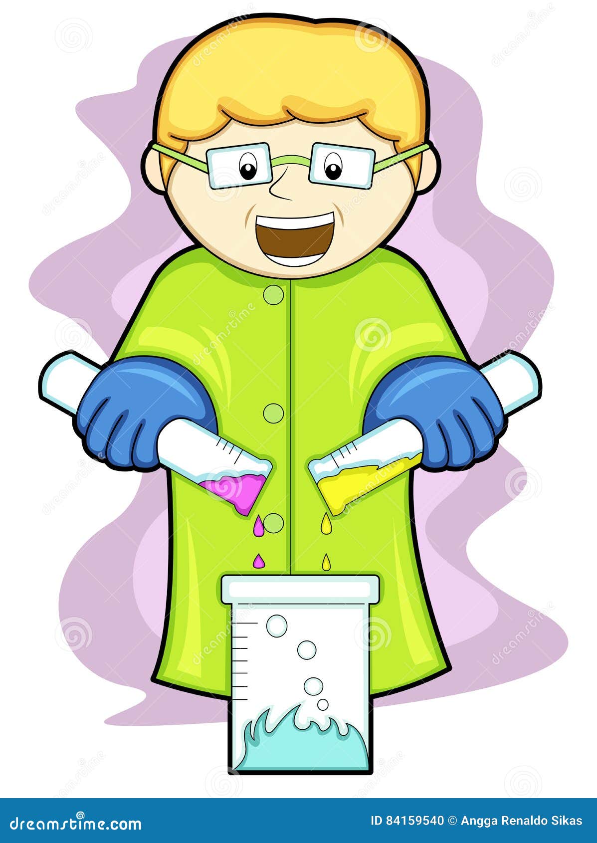 Experiment Physicist Comic Concept Vector Illustration | CartoonDealer ...