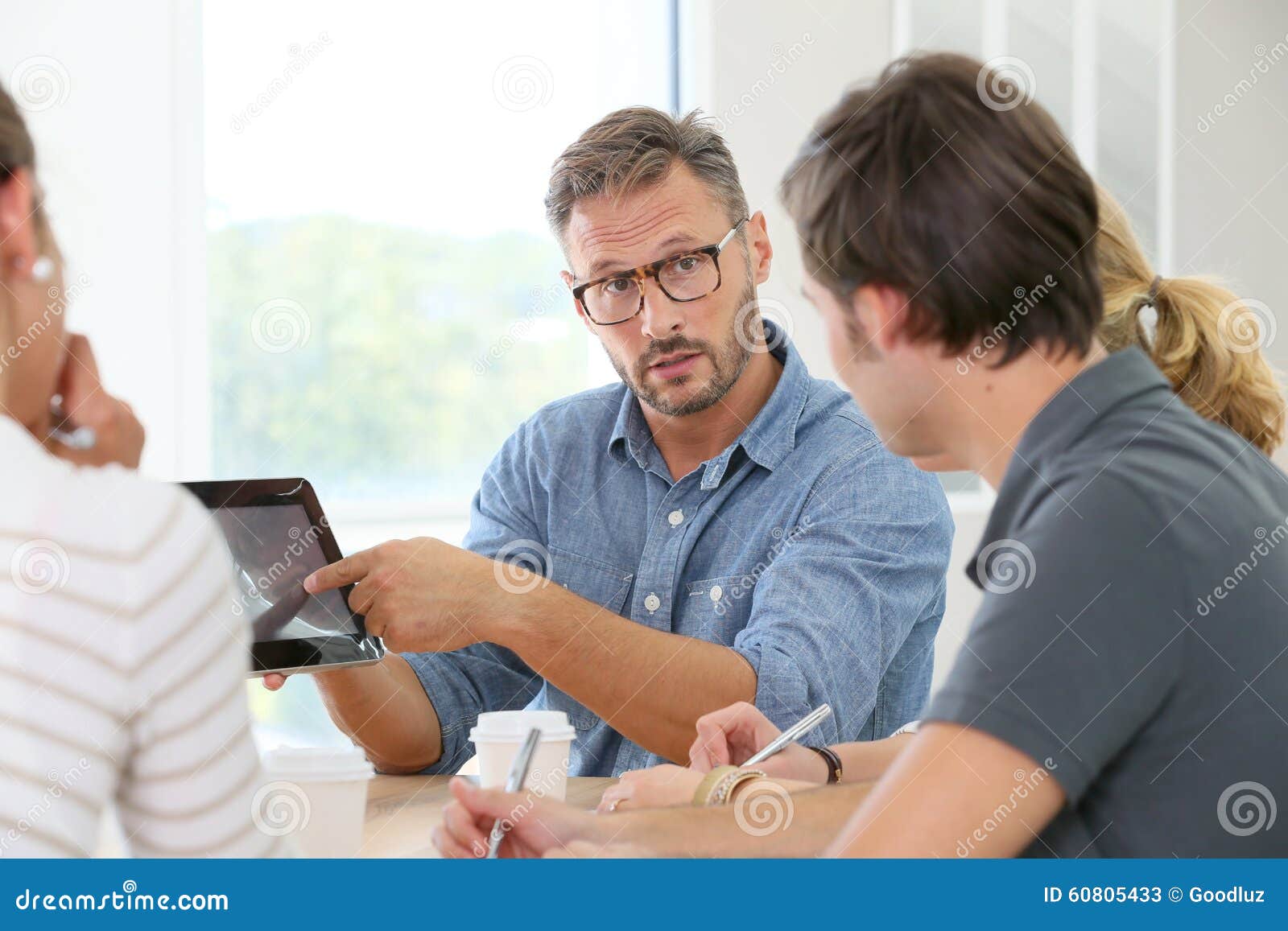 Professor Explaining Subject To Students Stock Image - Image of class ...
