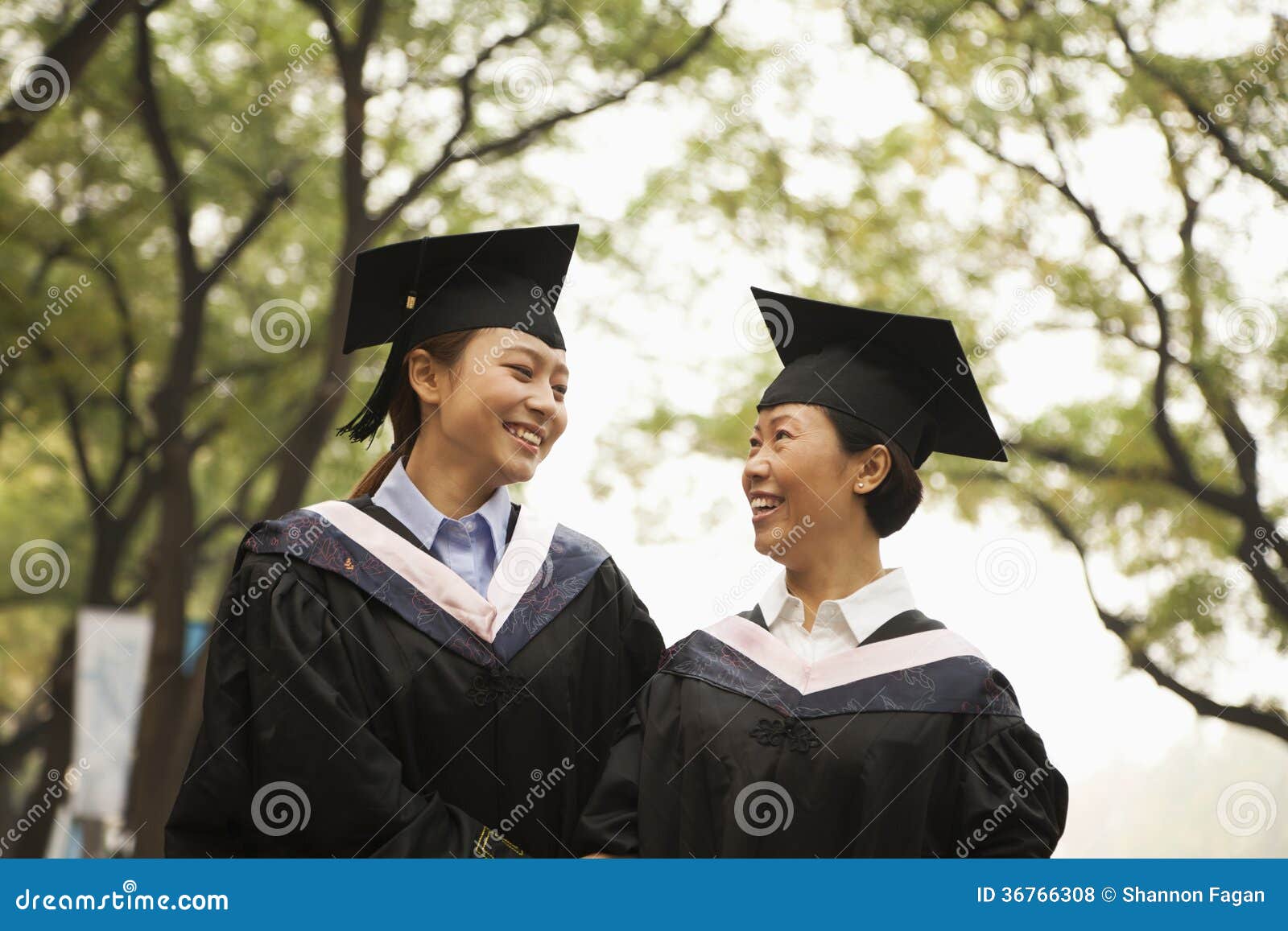 Professor and Graduate Walking on Campus Stock Photo - Image of ...