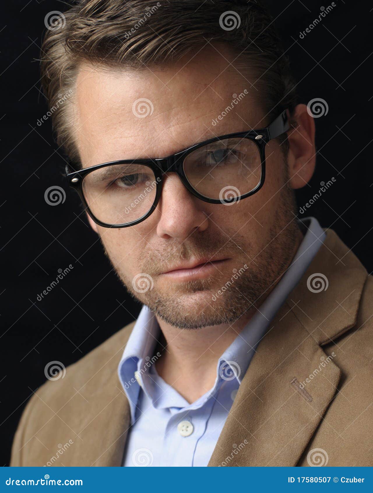 Professor headshot stock image. Image of expression, hair - 17580507