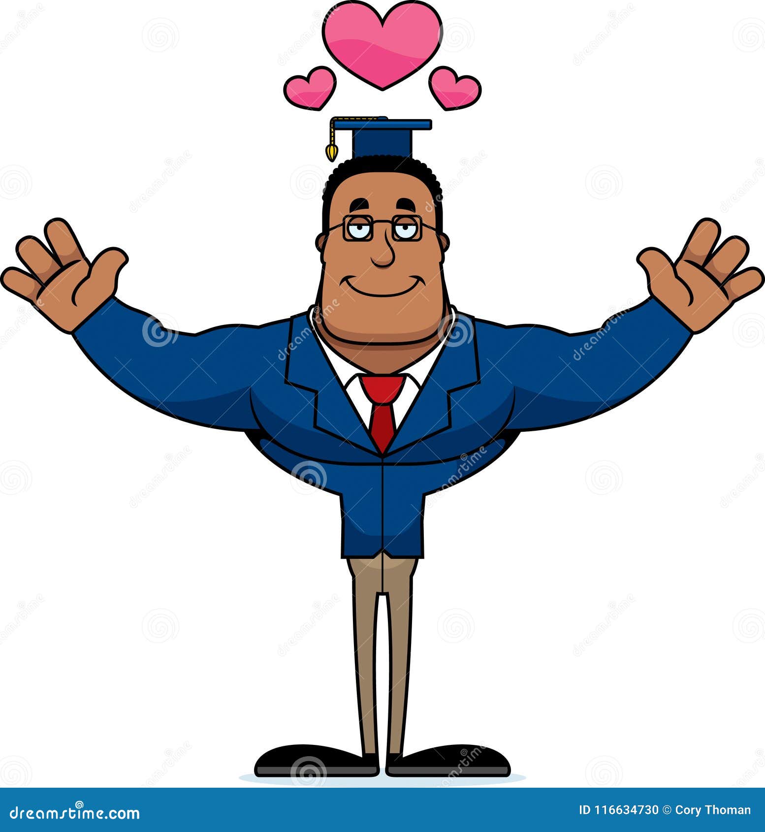 Professor Hug Dos Desenhos Animados Ilustração do Vetor - Ilustração de ...