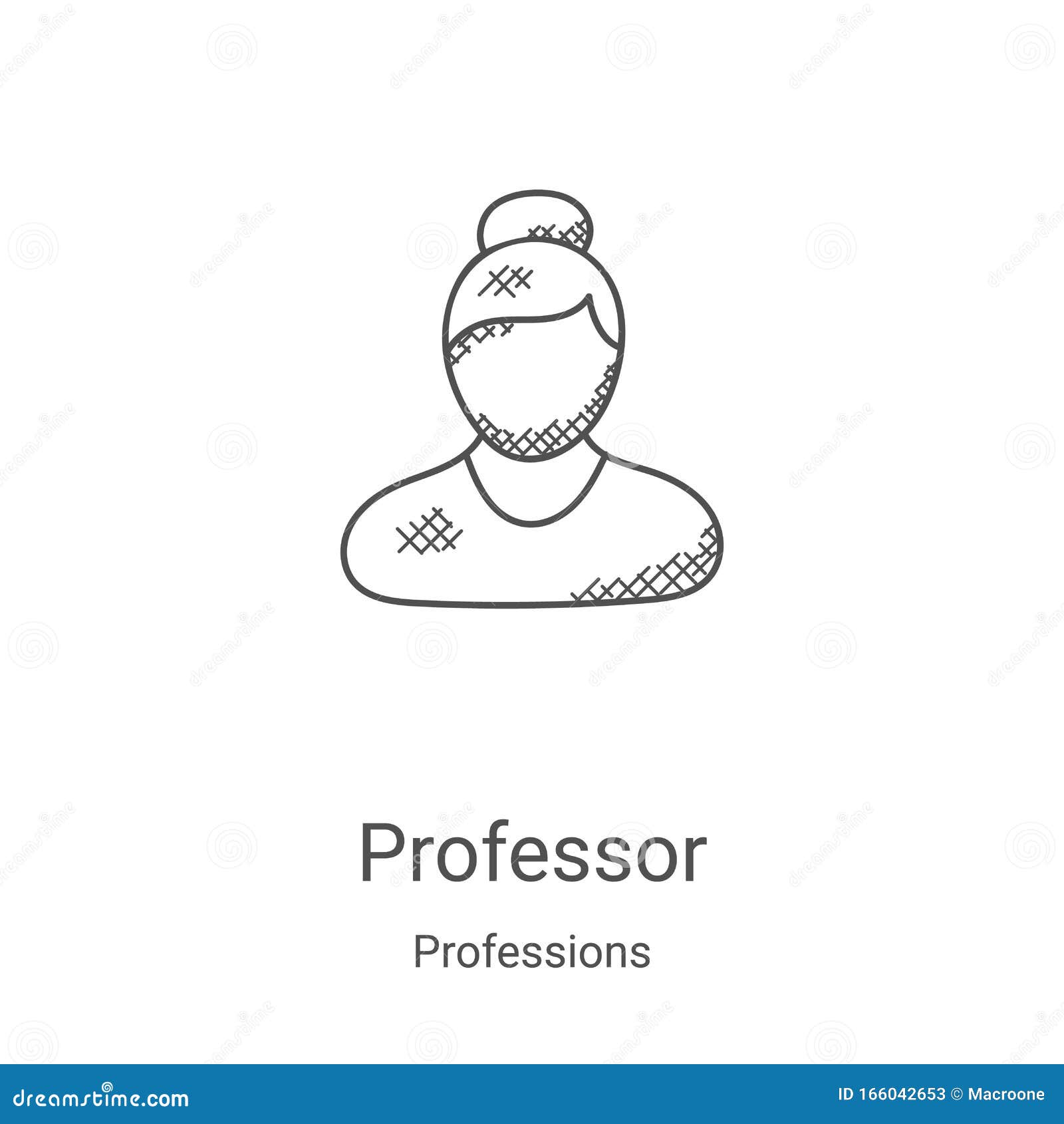 Professor Icon Vector from Professions Collection. Thin Line Professor ...