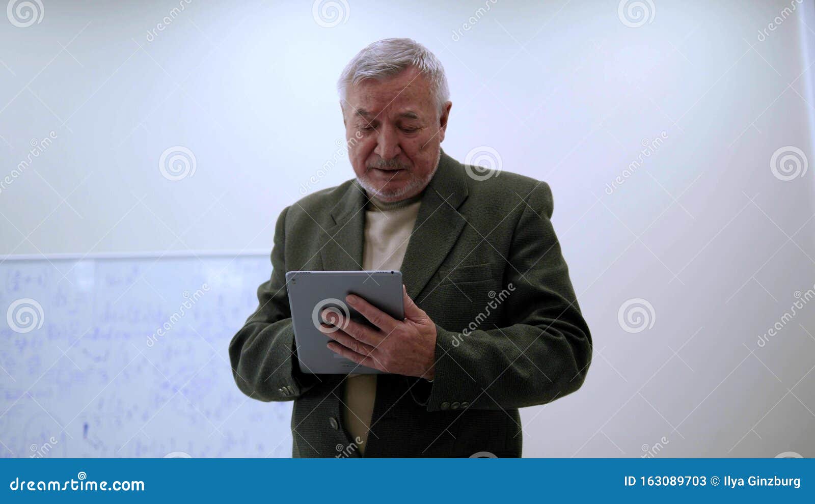 Professor Stands In Front Of A Blackboard Stock Photo | CartoonDealer ...