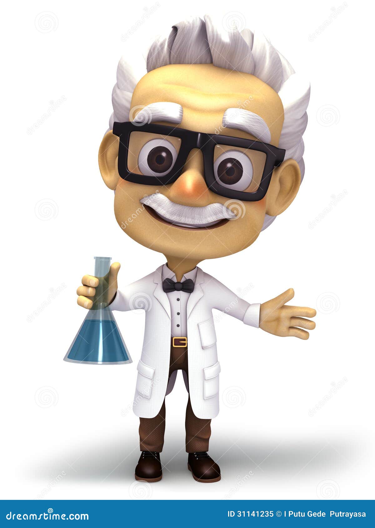 Professor with lab glass stock image. Image of learn - 31141235