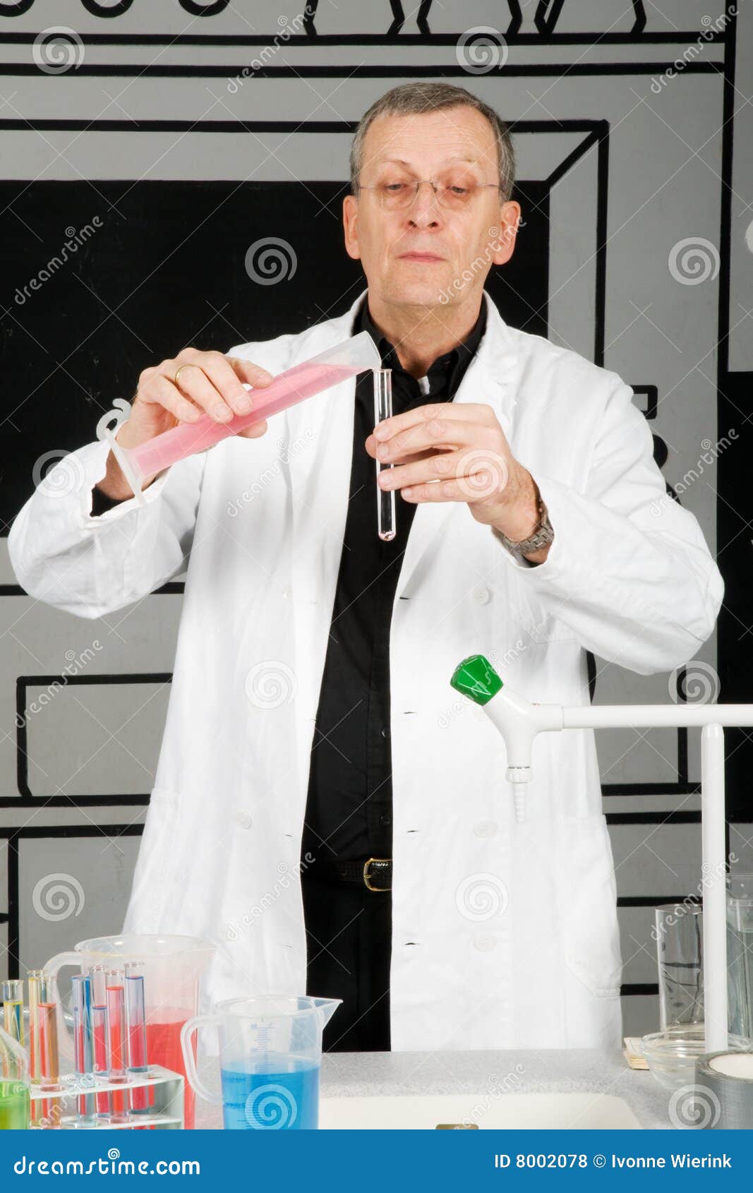 Professor in the Laboratory Stock Photo - Image of test, tubes: 8002078