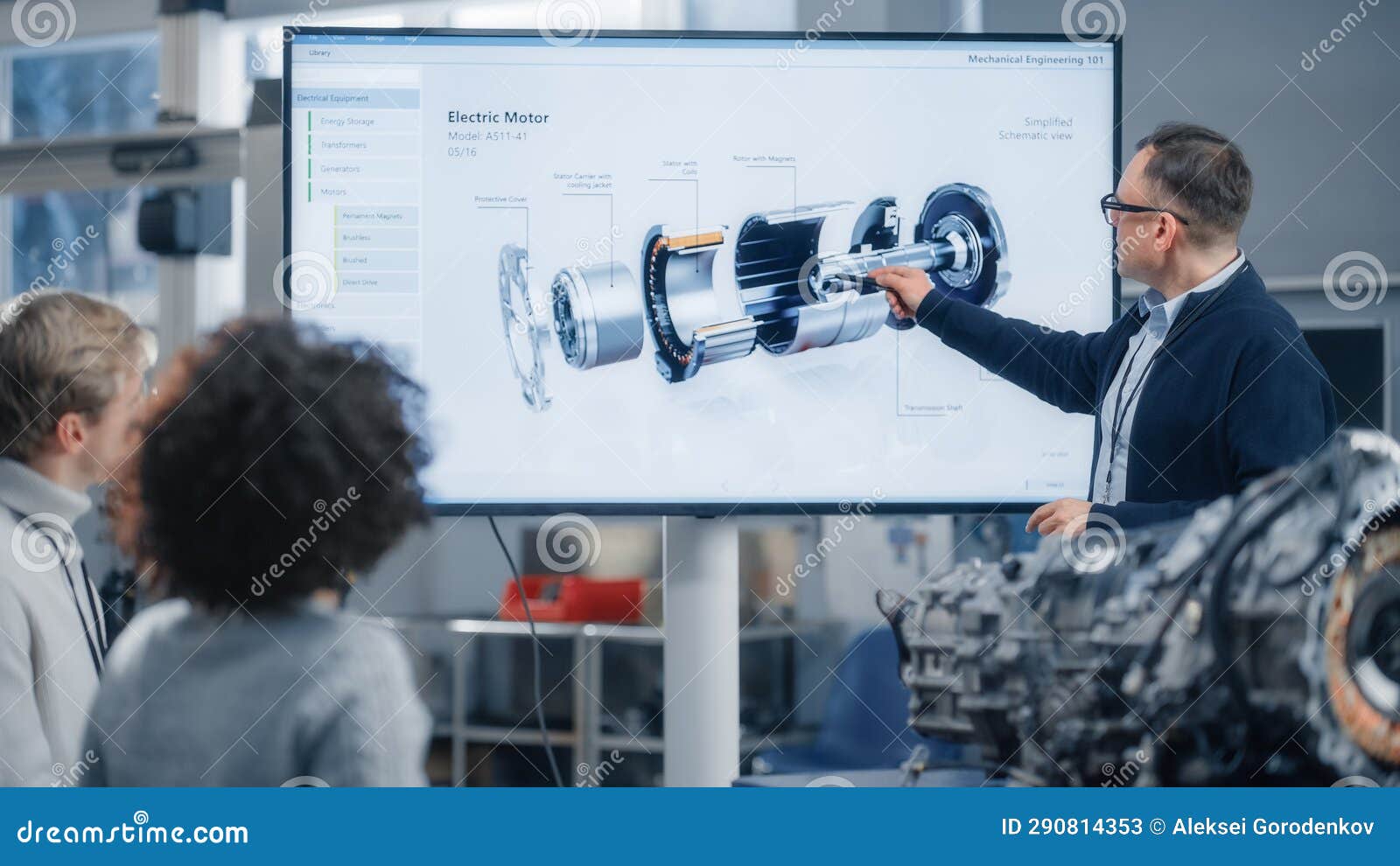 Model Of Turbine Jet Engine Fighter Aircraft With Longitudinal Section ...