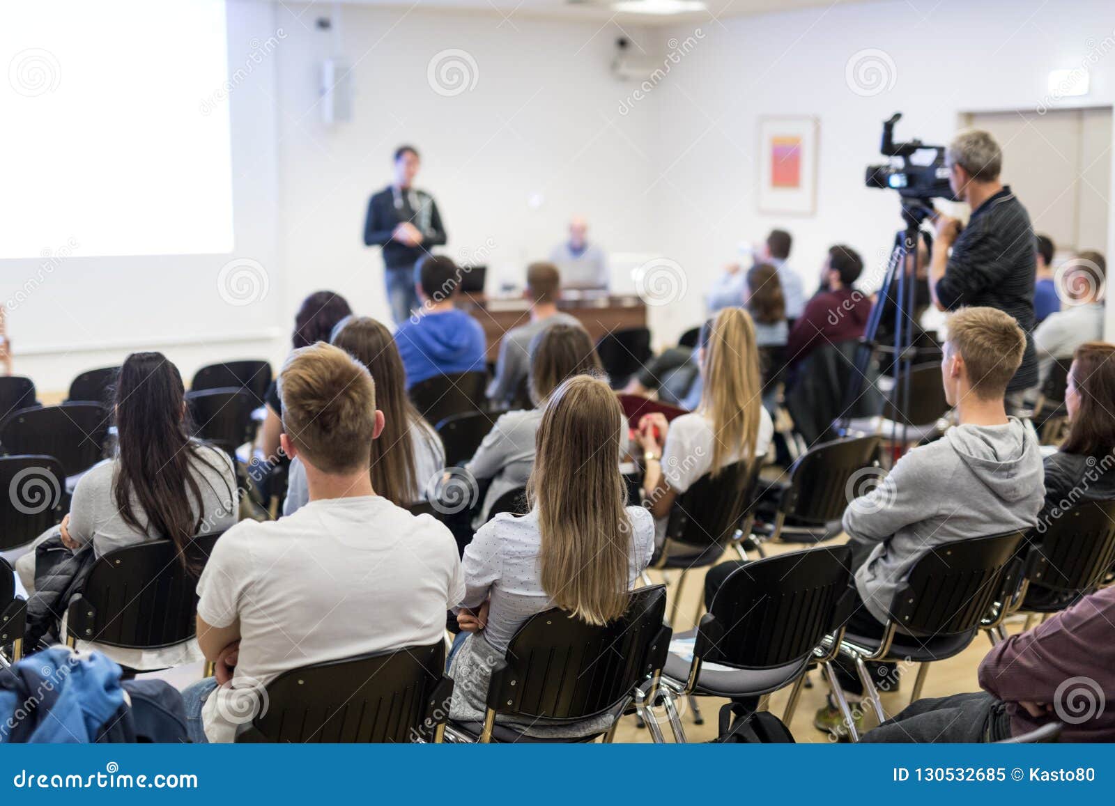 Professor Lecturing in Lecture Hall at University. Editorial Image ...