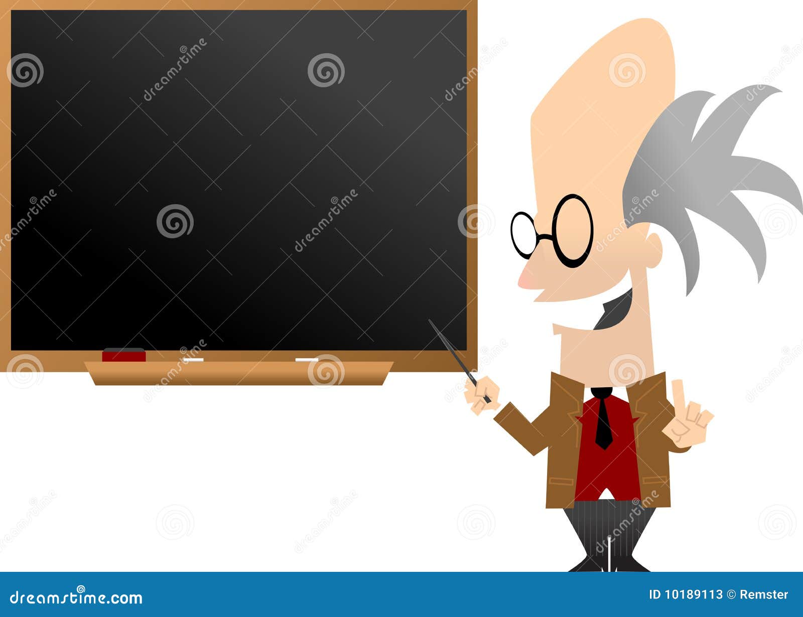 Professor Na Frente Do Quadro-negro Ilustração do Vetor - Ilustração de ...