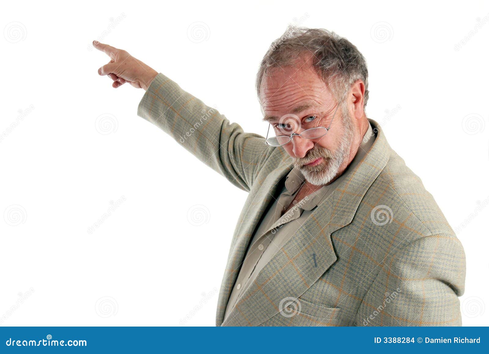 Professor pointing stock photo. Image of gray, white, senior - 3388284