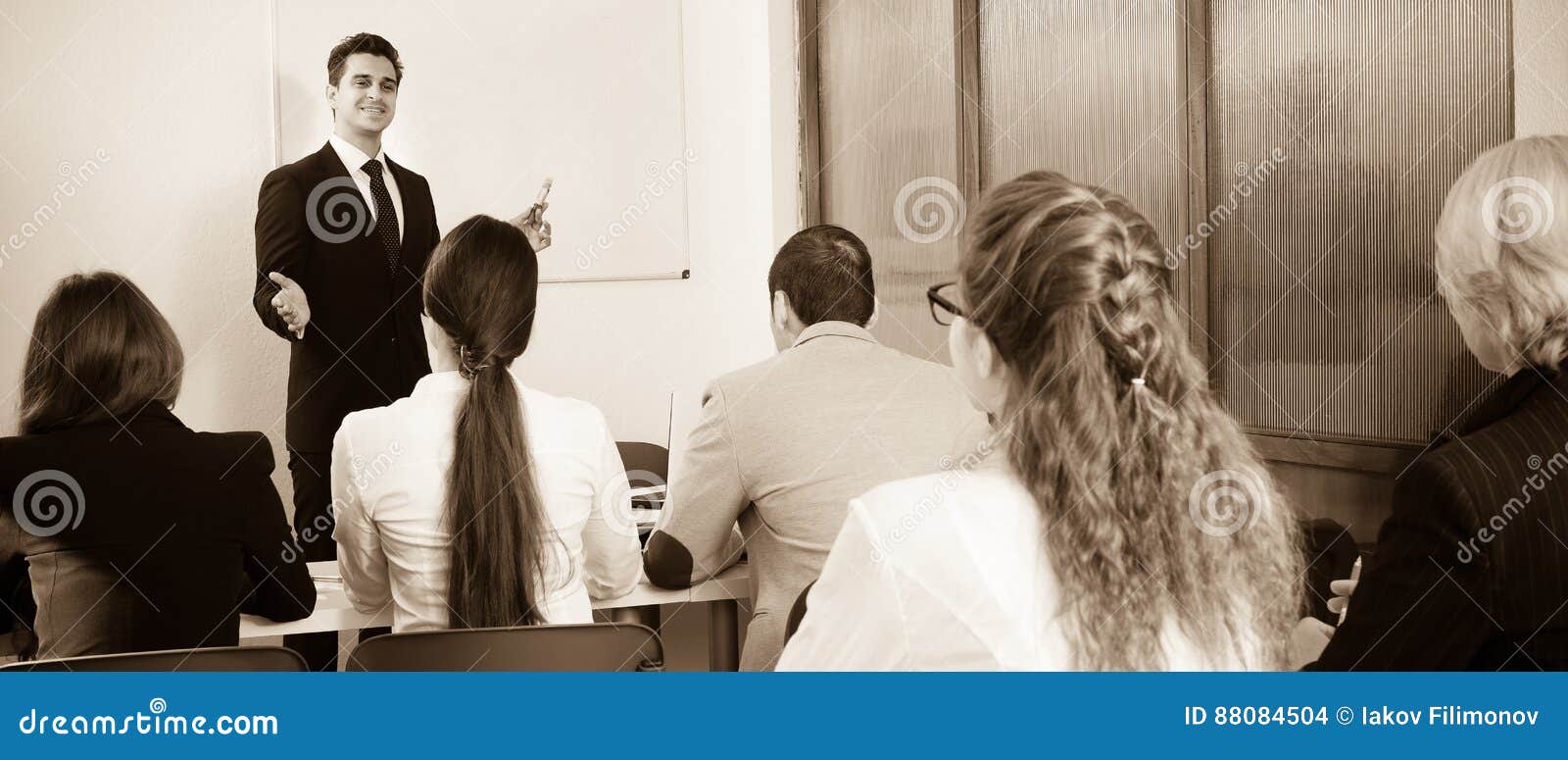 Professor and Professionals at Courses Stock Photo - Image of ...