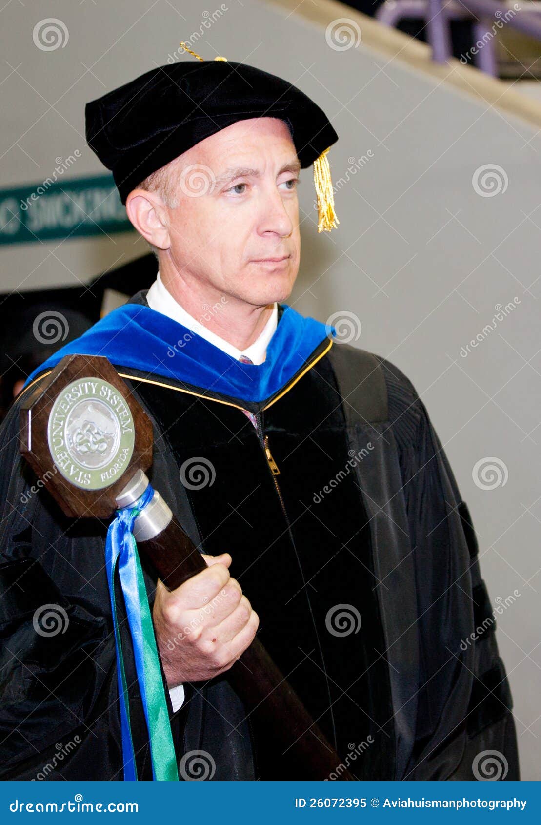 Professor with Scepter at Graduation Editorial Image - Image of ...