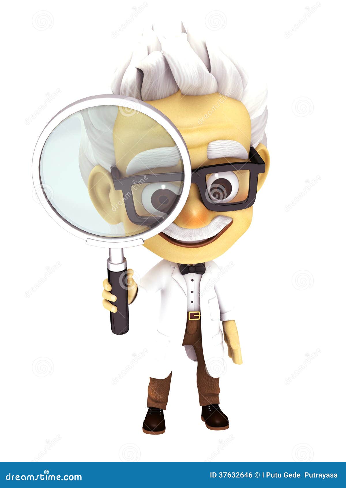 Professor with searching stock illustration. Illustration of smart ...