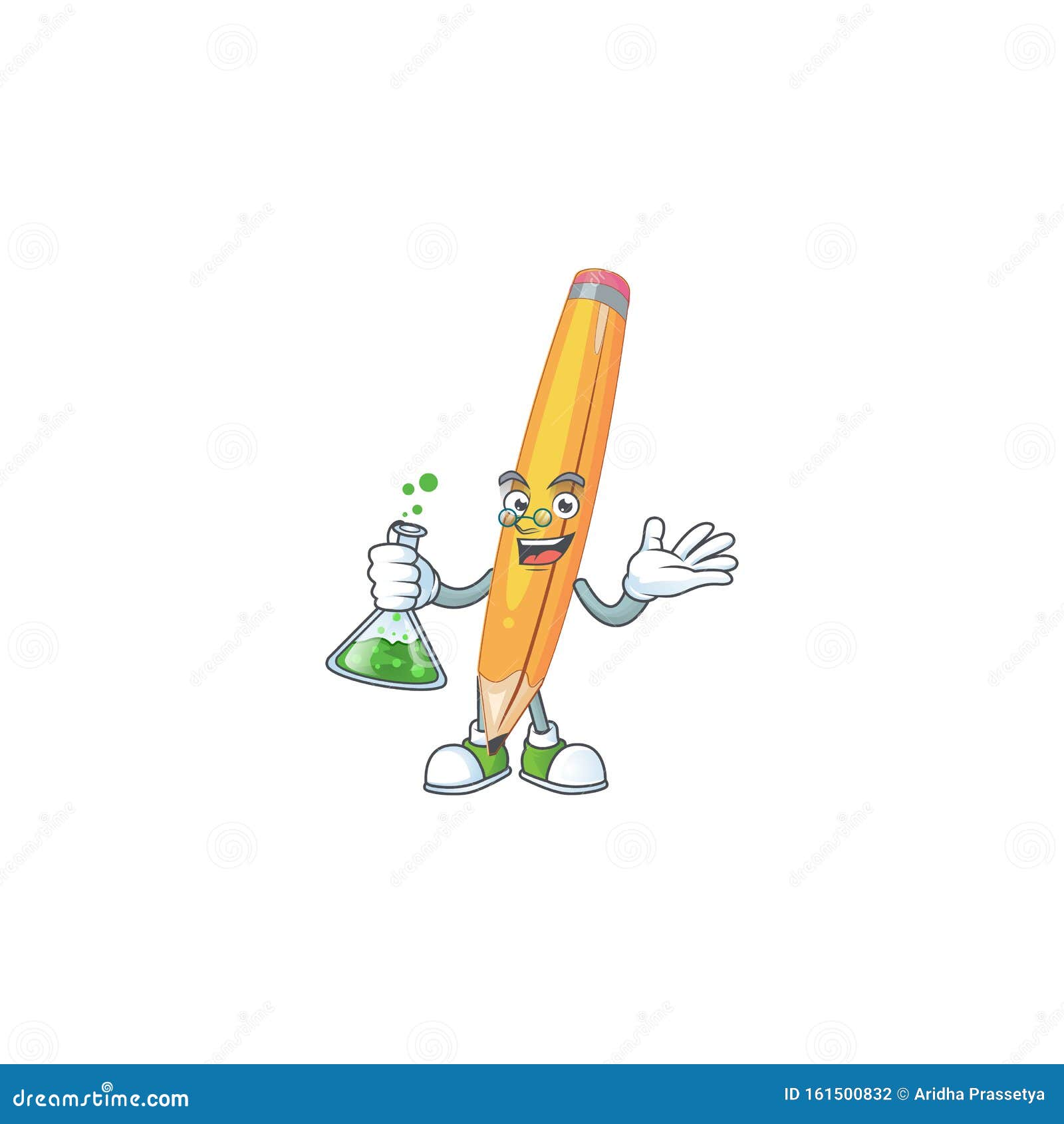 Professor Sharp Pencil for the Equipment School. Stock Vector ...