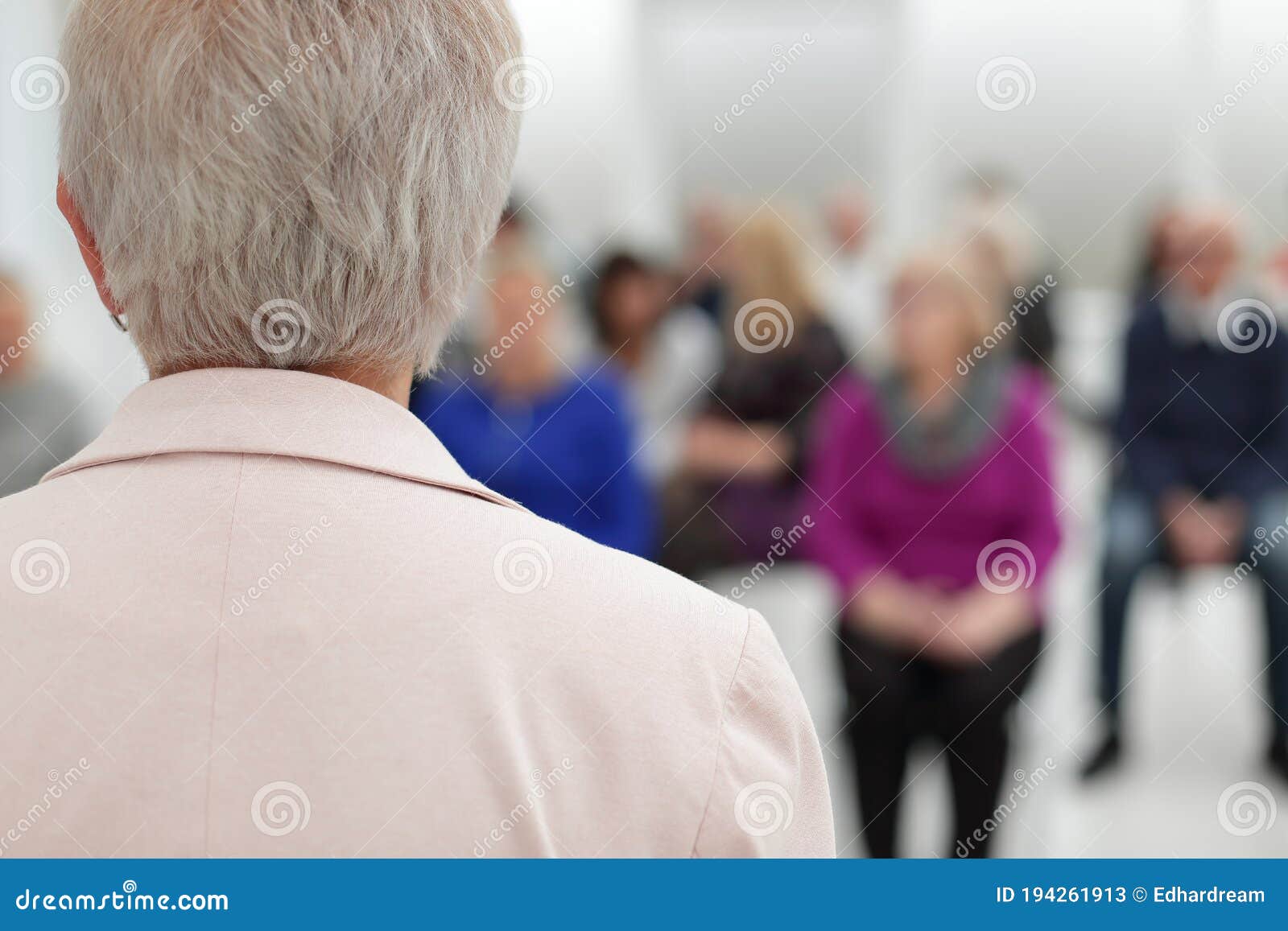 Professor Stands with His Back Stock Image - Image of mature, education ...