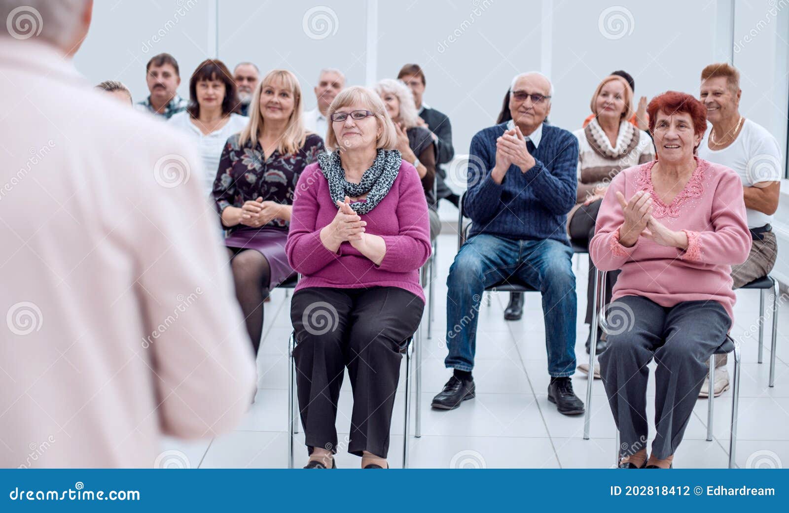 Professor Stands with His Back Stock Photo - Image of college ...