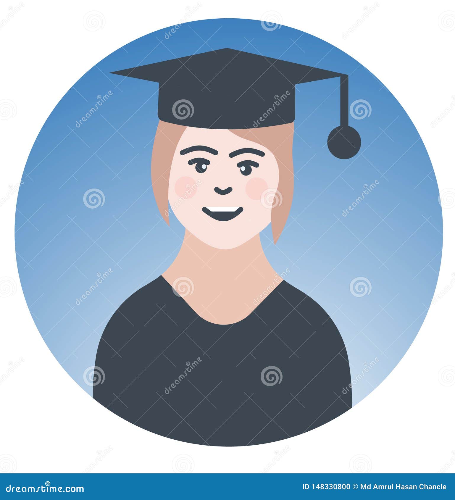Professor or Teacher Icon- Vector Learning Sign Stock Illustration ...