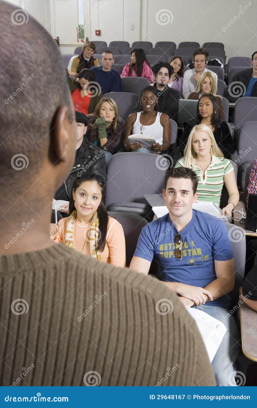 Professor Teaching in the Classroom Stock Image - Image of people ...