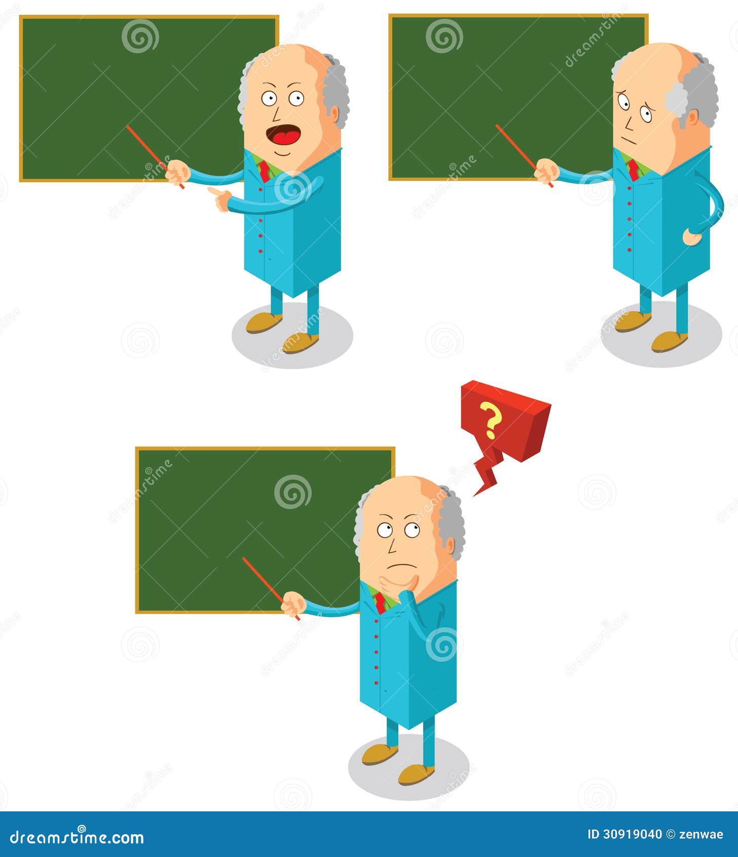 Professor is teaching stock vector. Illustration of blackboard - 30919040