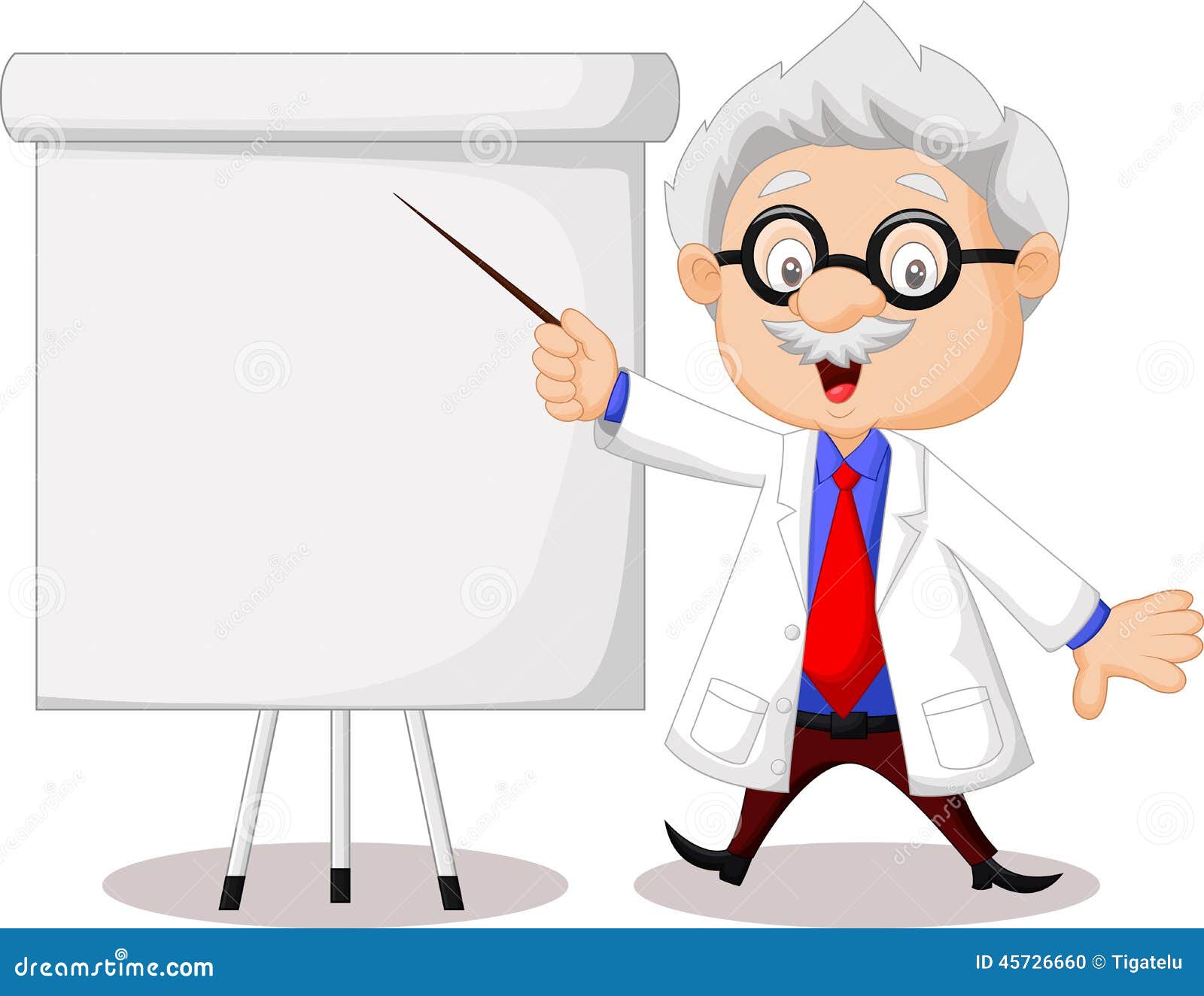Professor teaching stock vector. Illustration of professional - 45726660