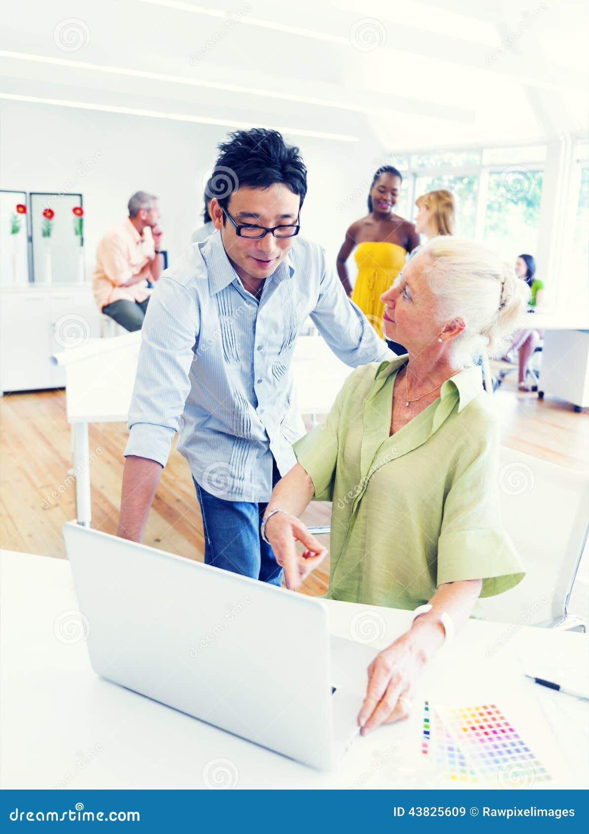 Professor Teaching a Senior Adult in the Office Stock Image - Image of ...