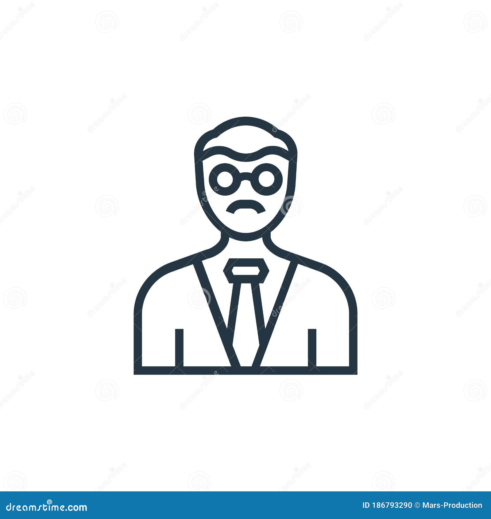 Professor Vector Icon. Professor Editable Stroke. Professor Linear ...