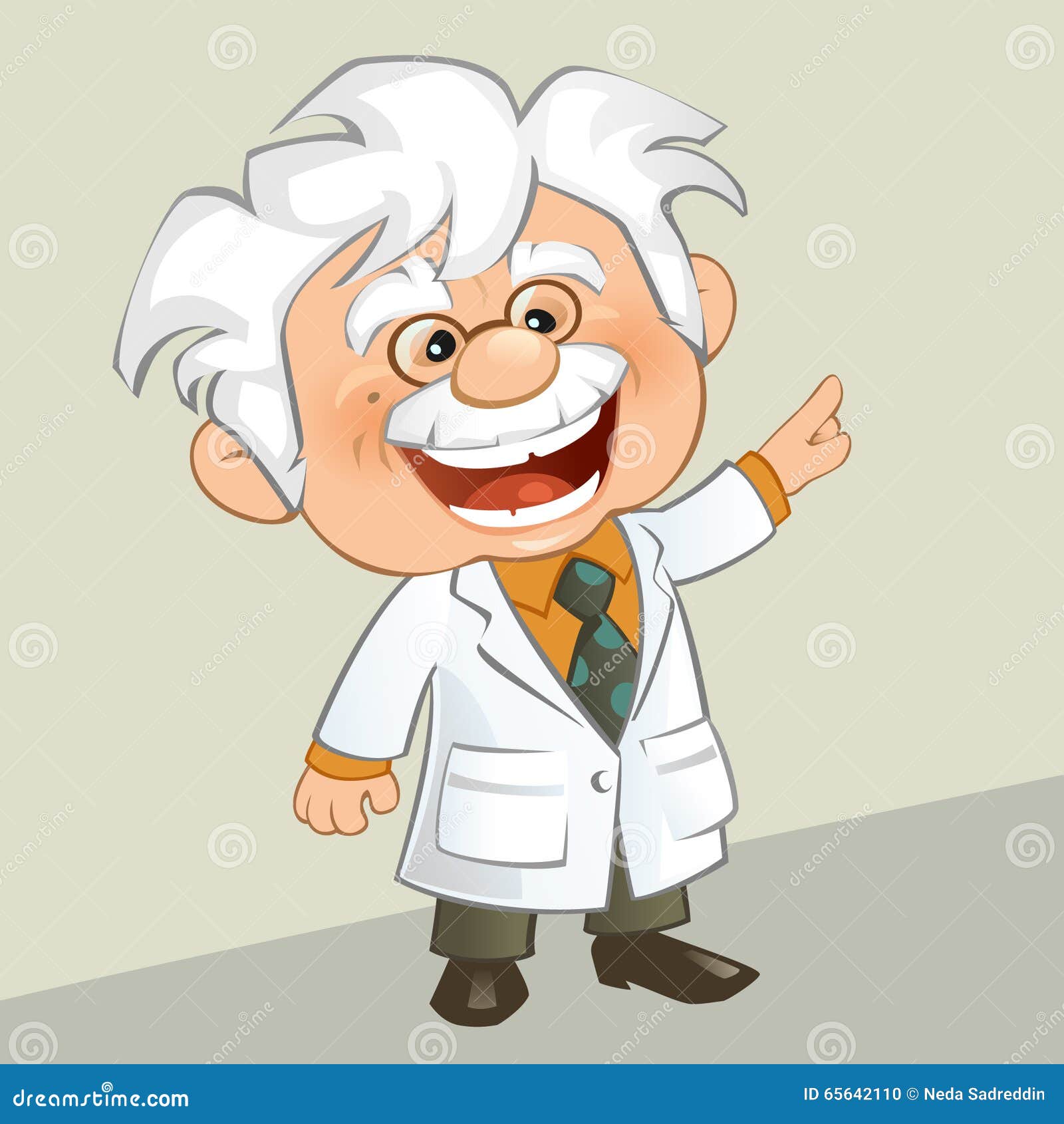 Professor stock vector. Illustration of friendly, learning - 65642110